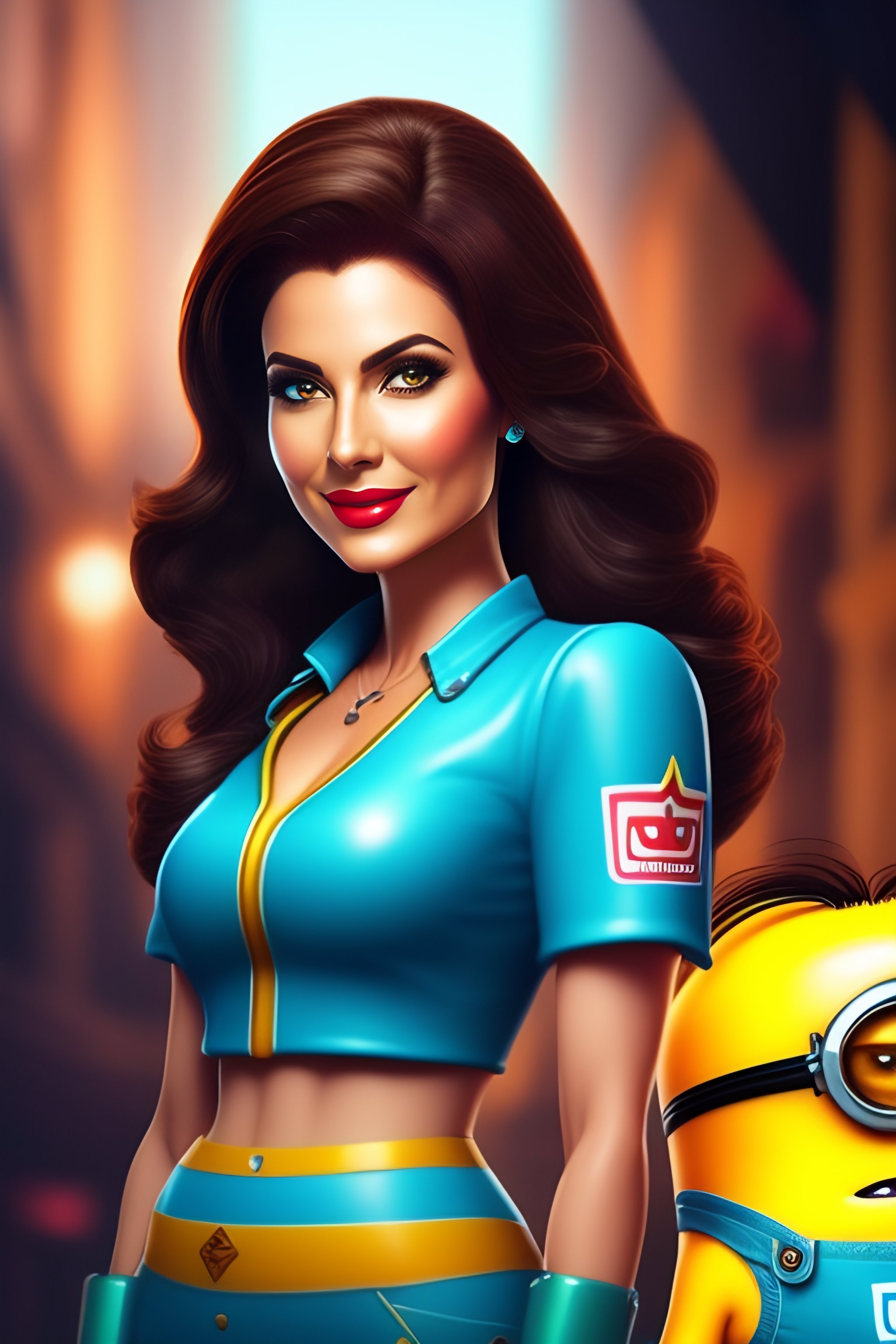 Lexica - Ad for a startup game for women. female CEO is a girly minion