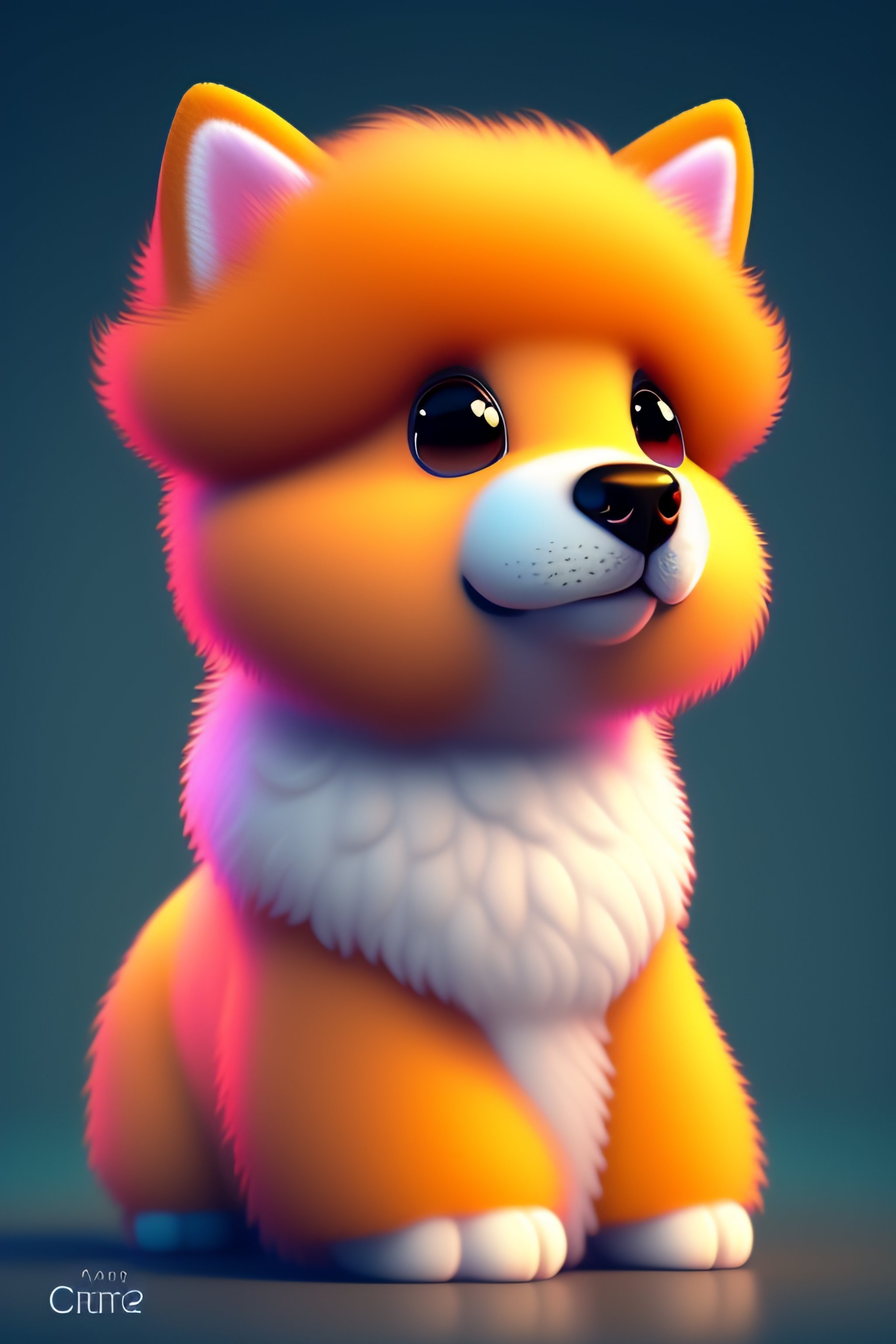 Lexica - CUTE AND ADORABLE CARTOON FLUFFY Dog, FANTASY, DREAMLIKE ...