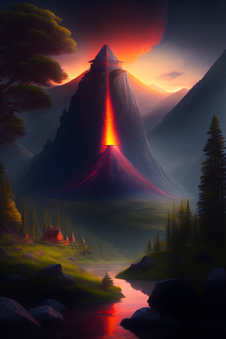 Lexica - A medieval kingdom, inside a volcano, surrounded by a dense forest