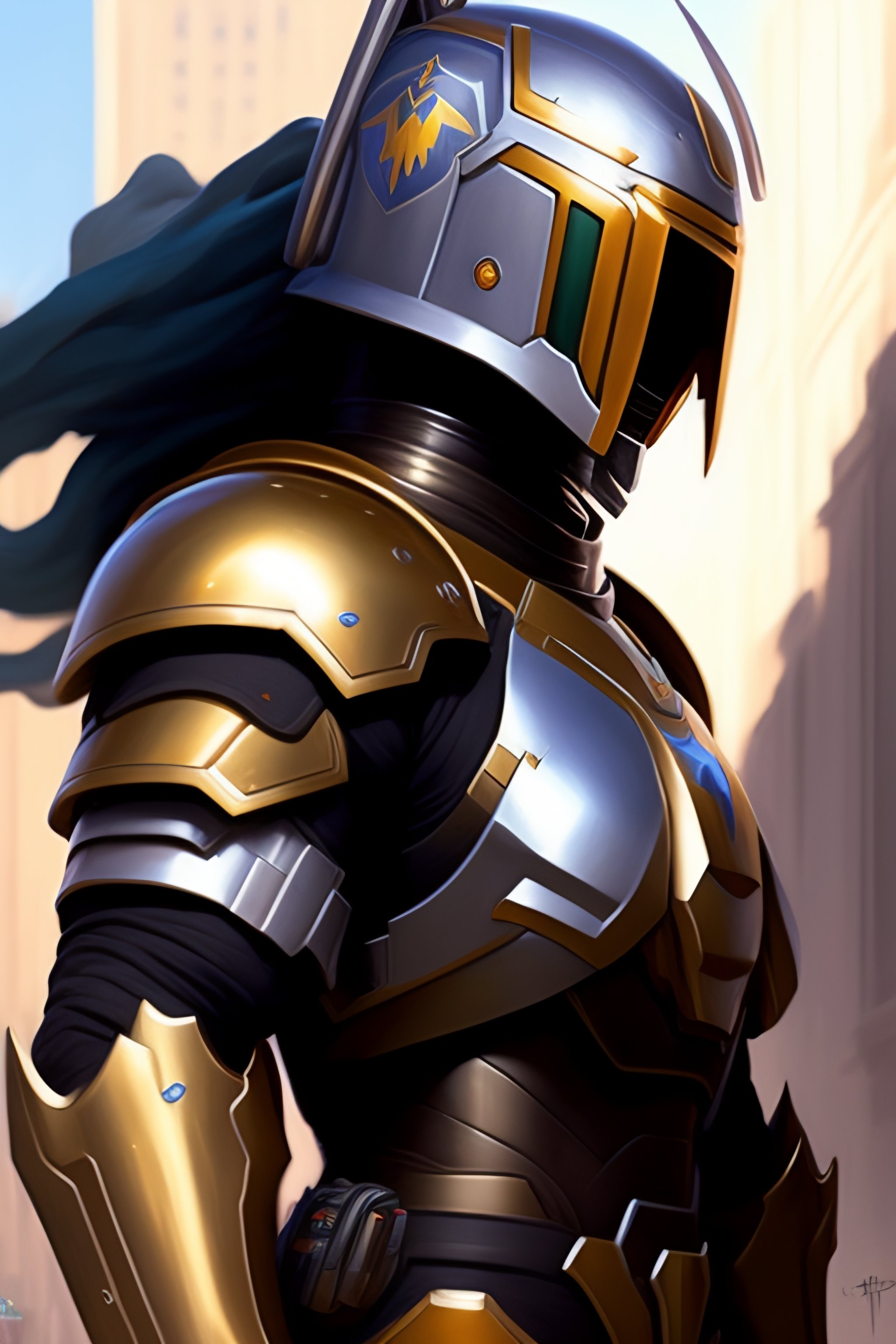 Lexica - Greg manchess portrait painting of armored bobba fett as ...