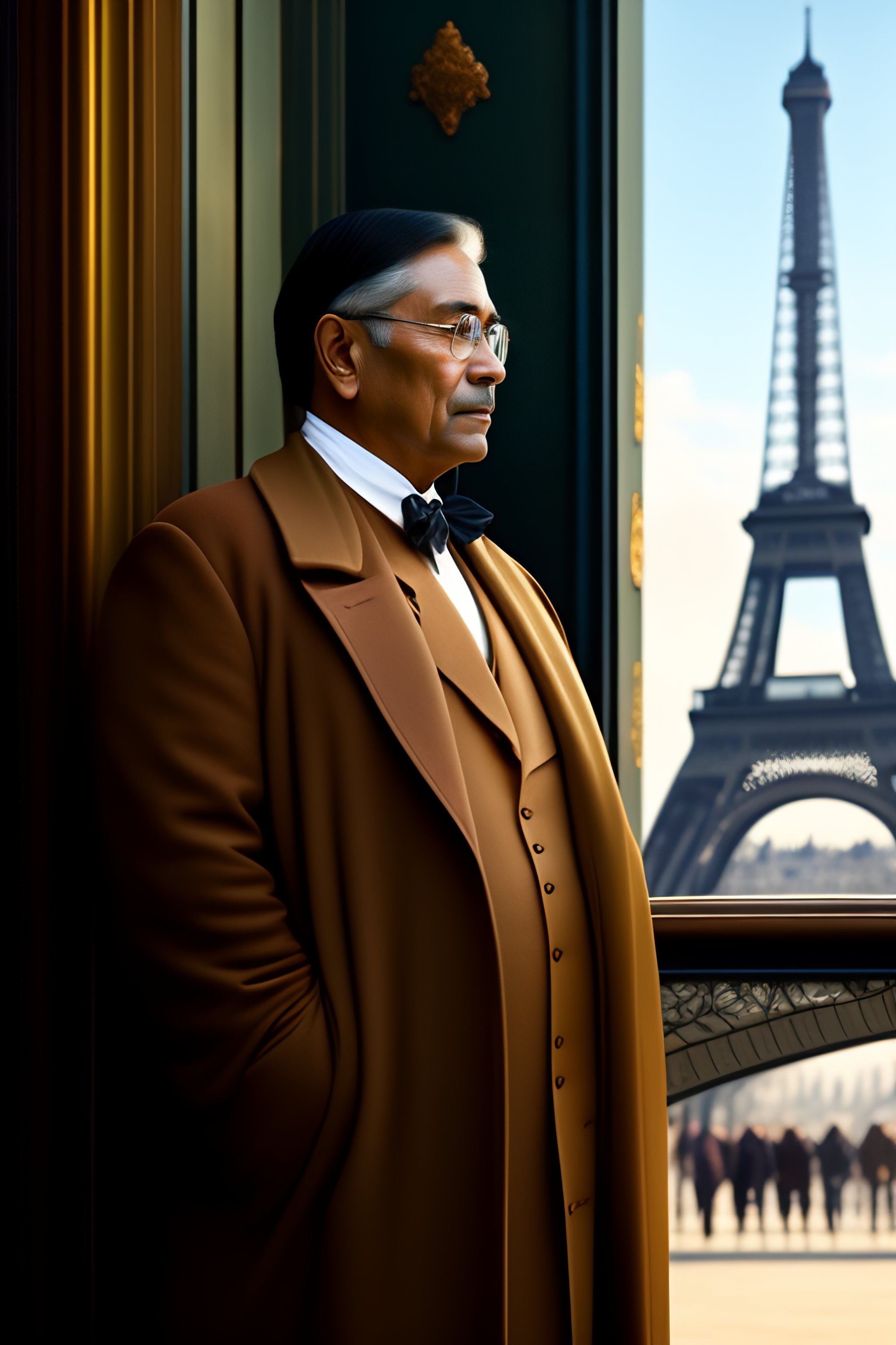 Lexica - Portrait of a man in paris