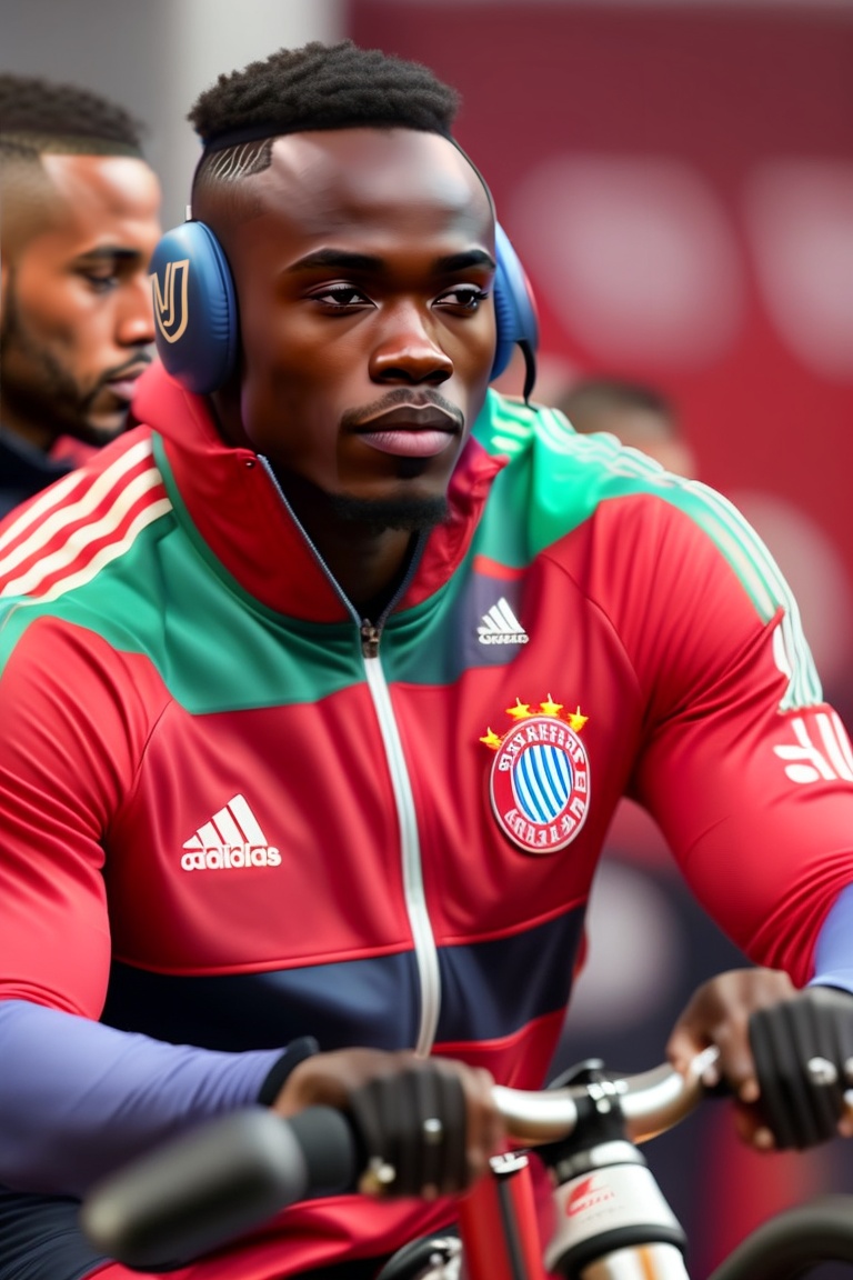 Lexica - Portrait of SADIO MANE in a bayern sweatshirt, wearing bayern ...