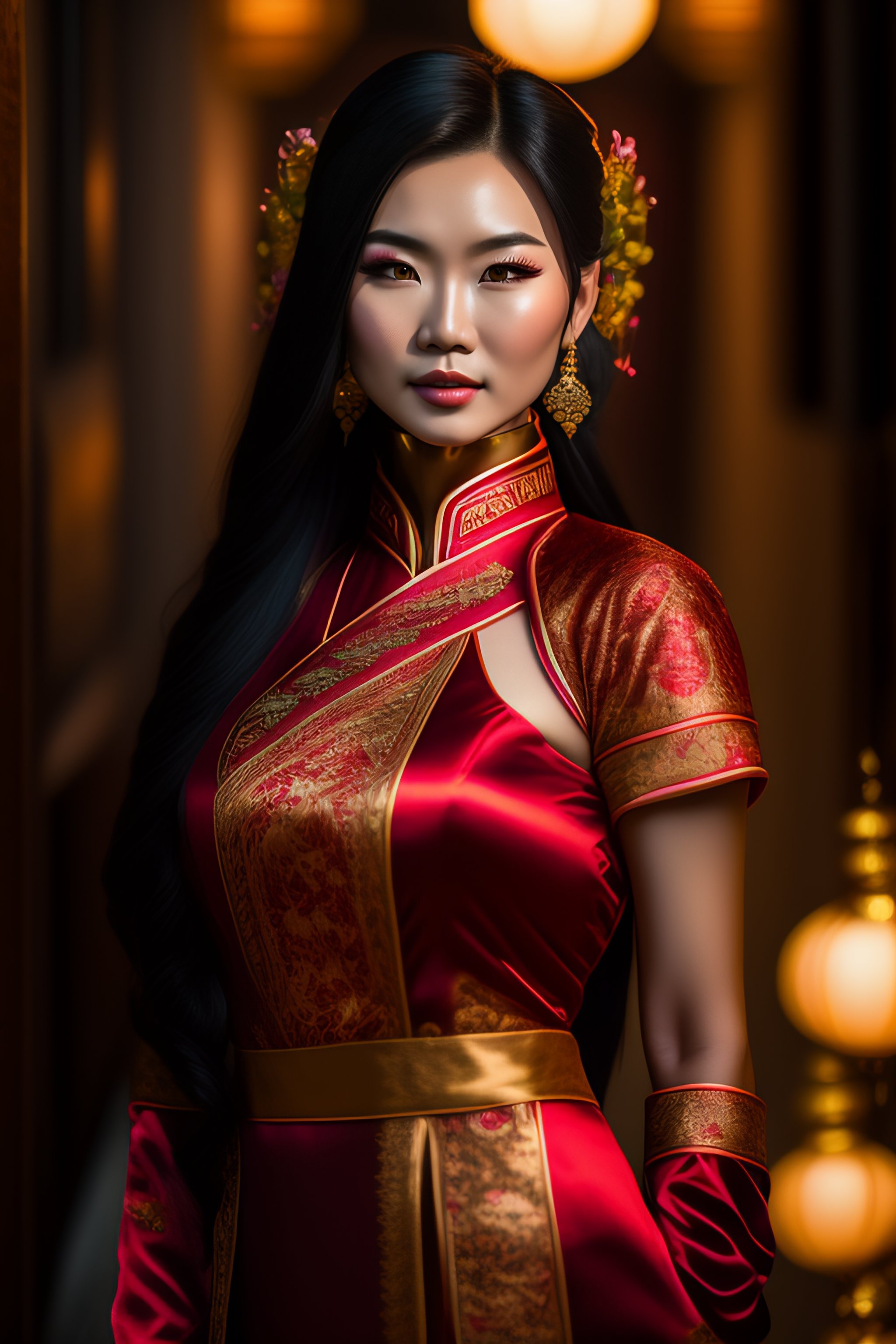 Lexica - Full body image,beautiful face, hot young Asian American elf ...