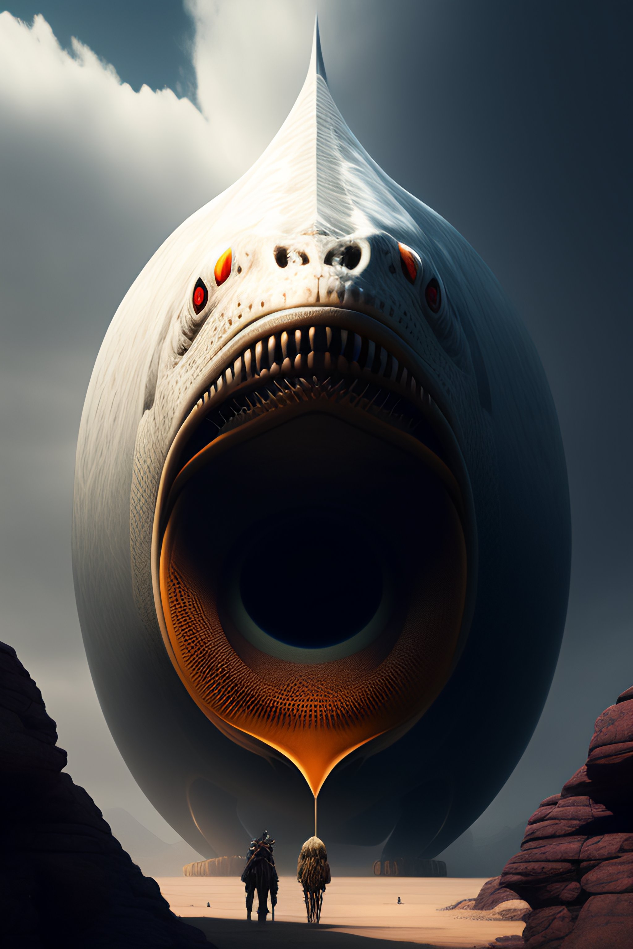 Lexica - A giant albino monster with only one cyclopean eye and the big ...