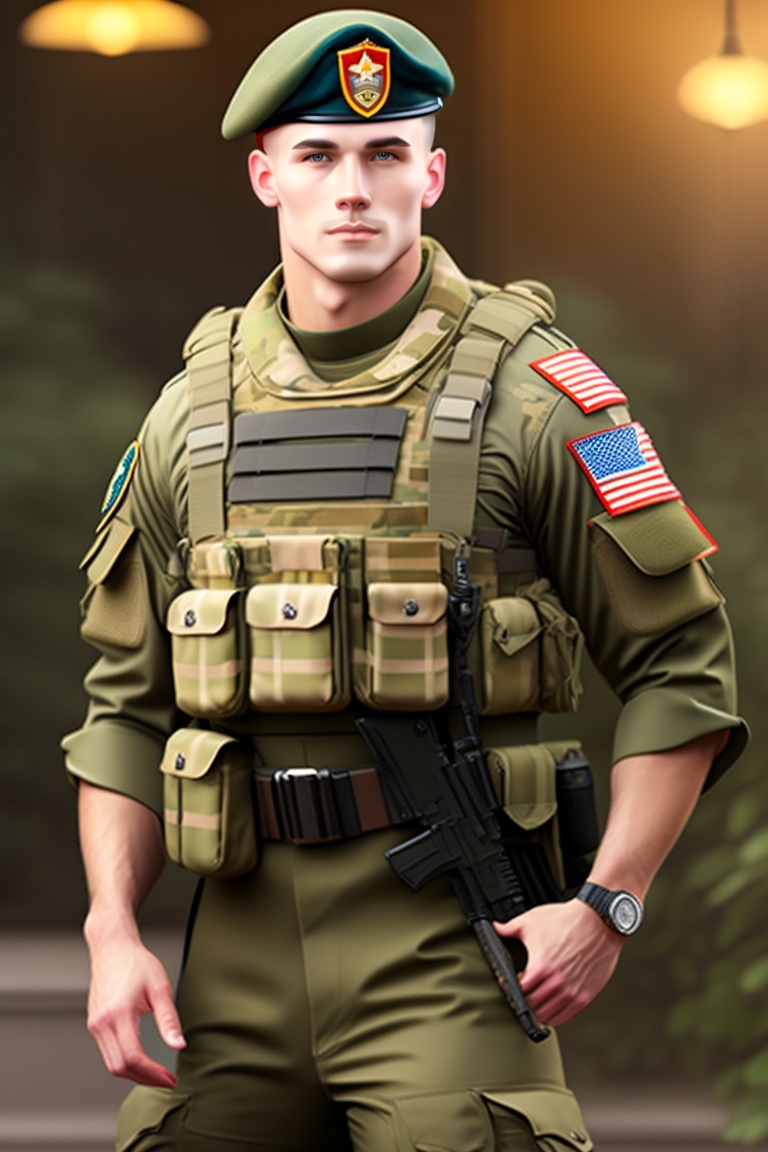 Lexica - Airsoft uniform, american military uniform, front pose