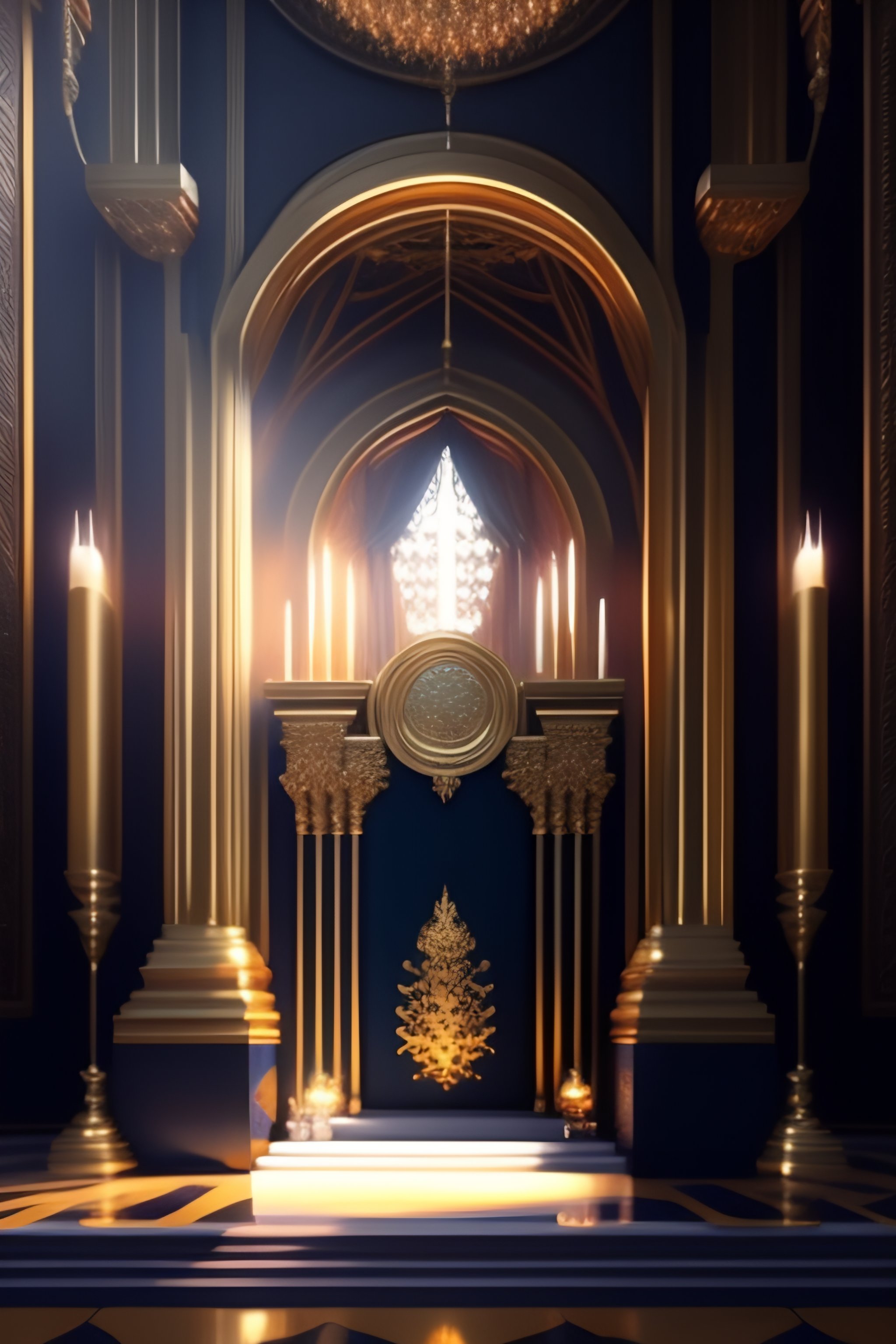 Lexica - The insides of a fantasy throne room, velvet carpet, glass ...