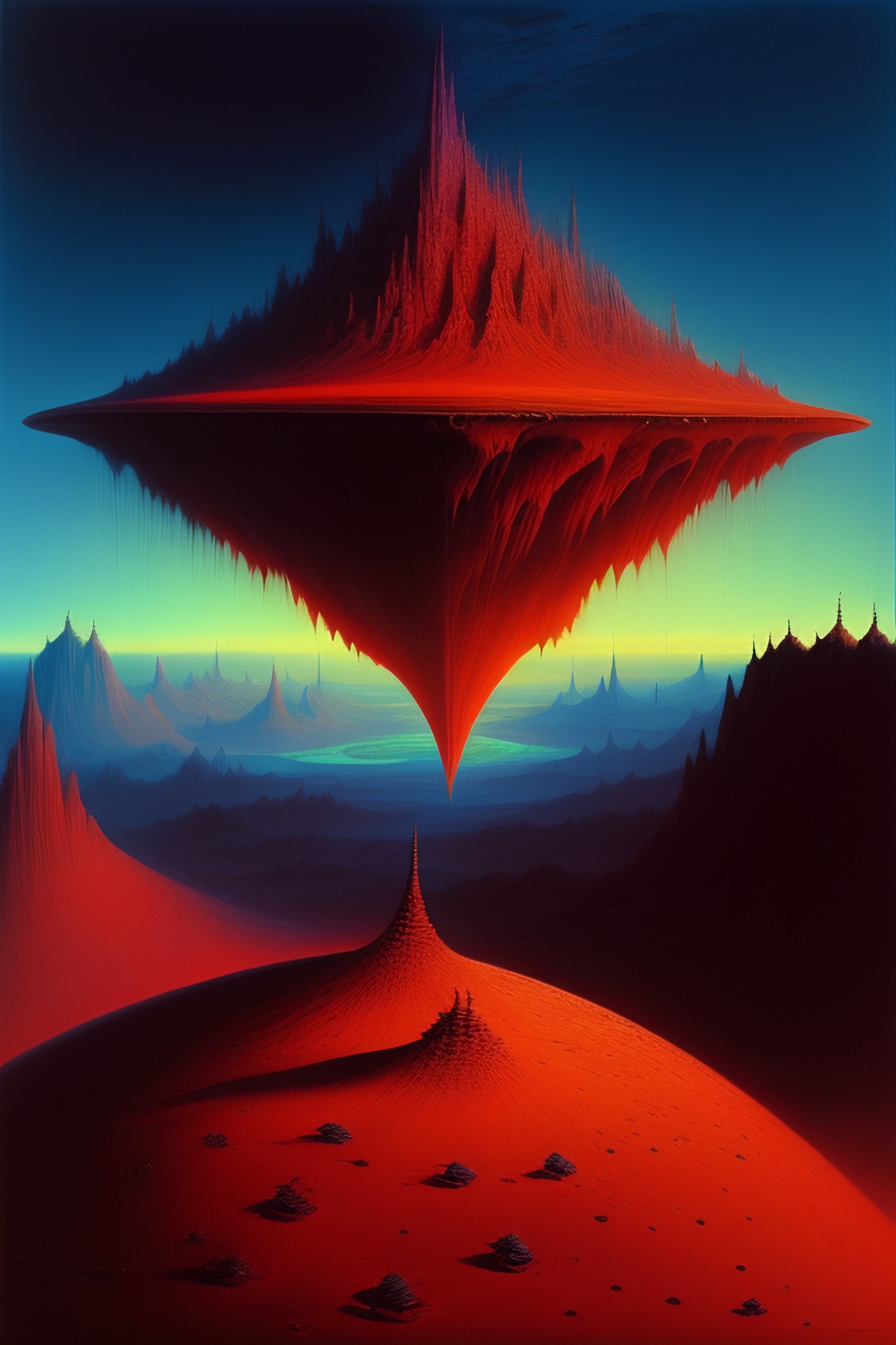 Lexica - Hellish planet with everything made of skin and blood drawn by ...