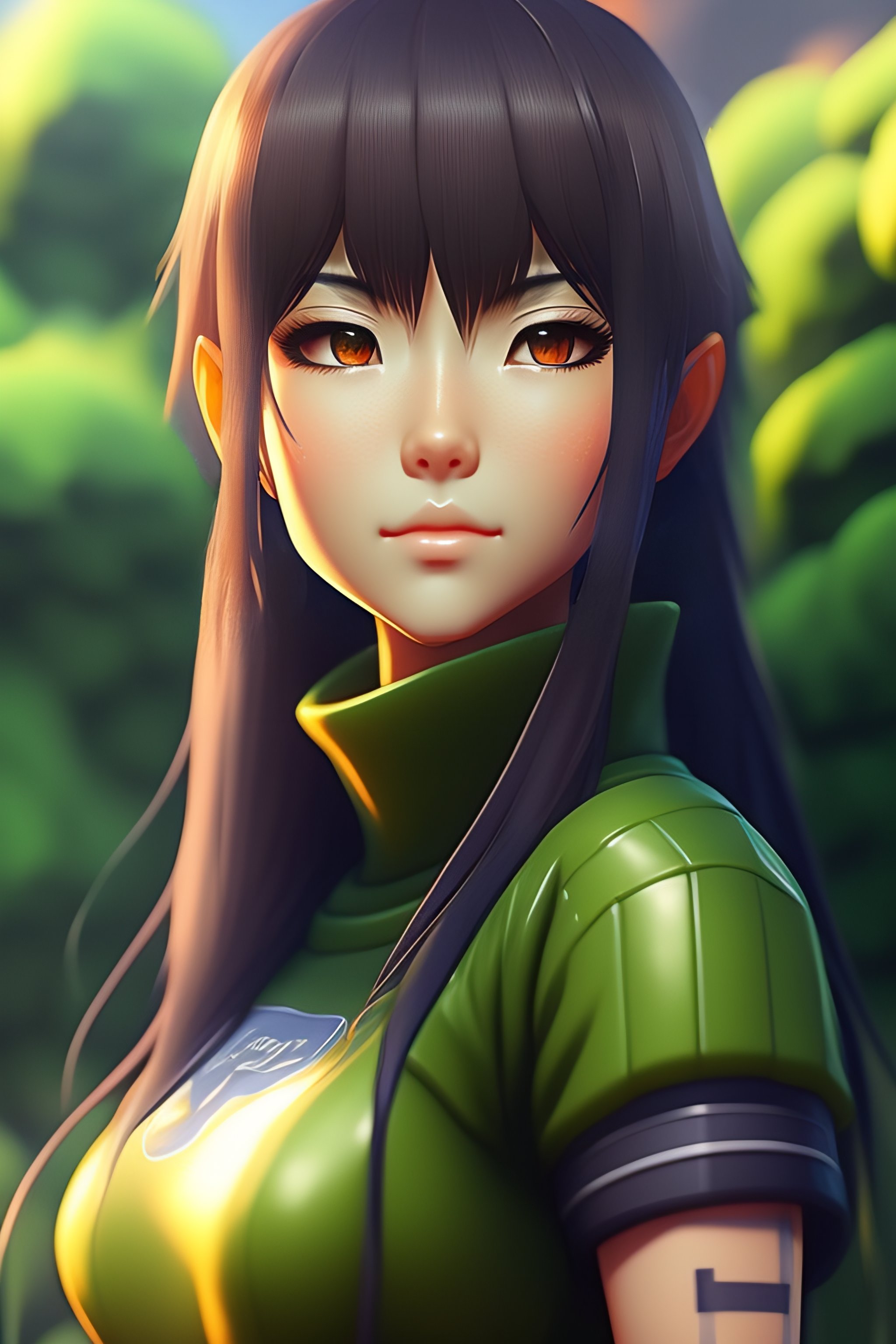 Lexica Realistic Anime Minecraft Creeper Full Body Pose Intricate Detail Digital Portrait