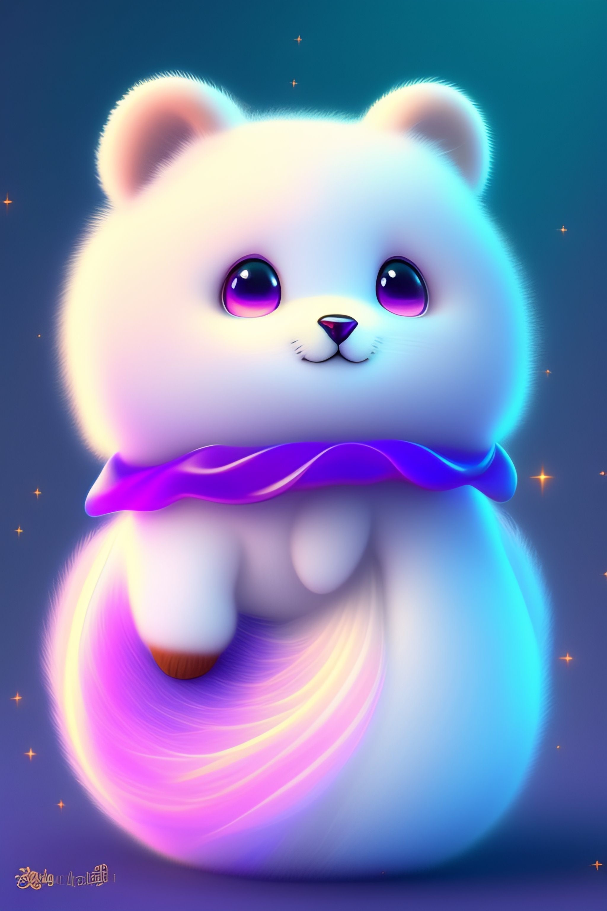 Lexica - CUTE AND ADORABLE CARTOON FLUFFY SEEL, PARTY, FANTASY, GLITTER ...