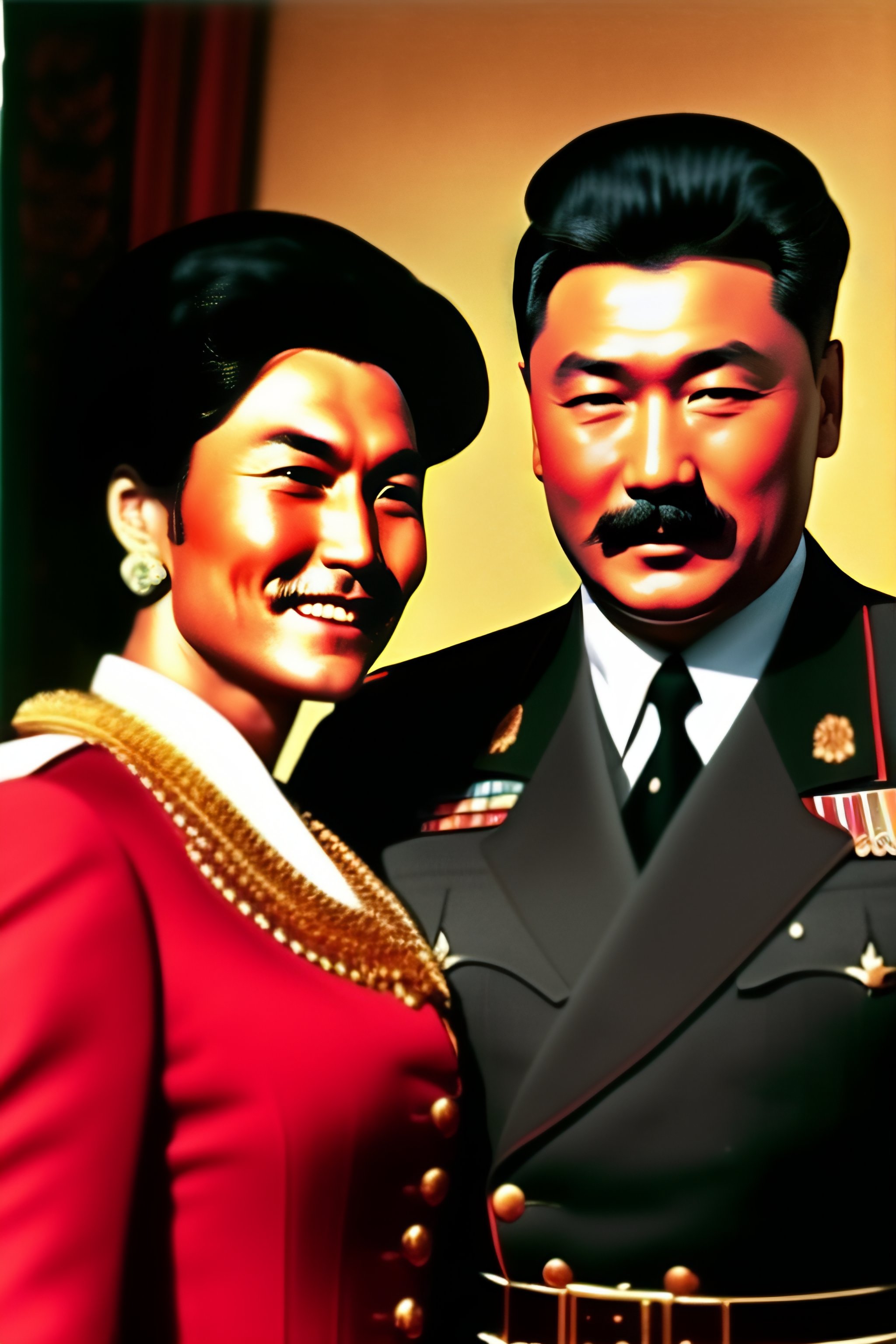 Lexica - Portrait of Wladimir Putin posing with Kim Jong Un and Adolf ...