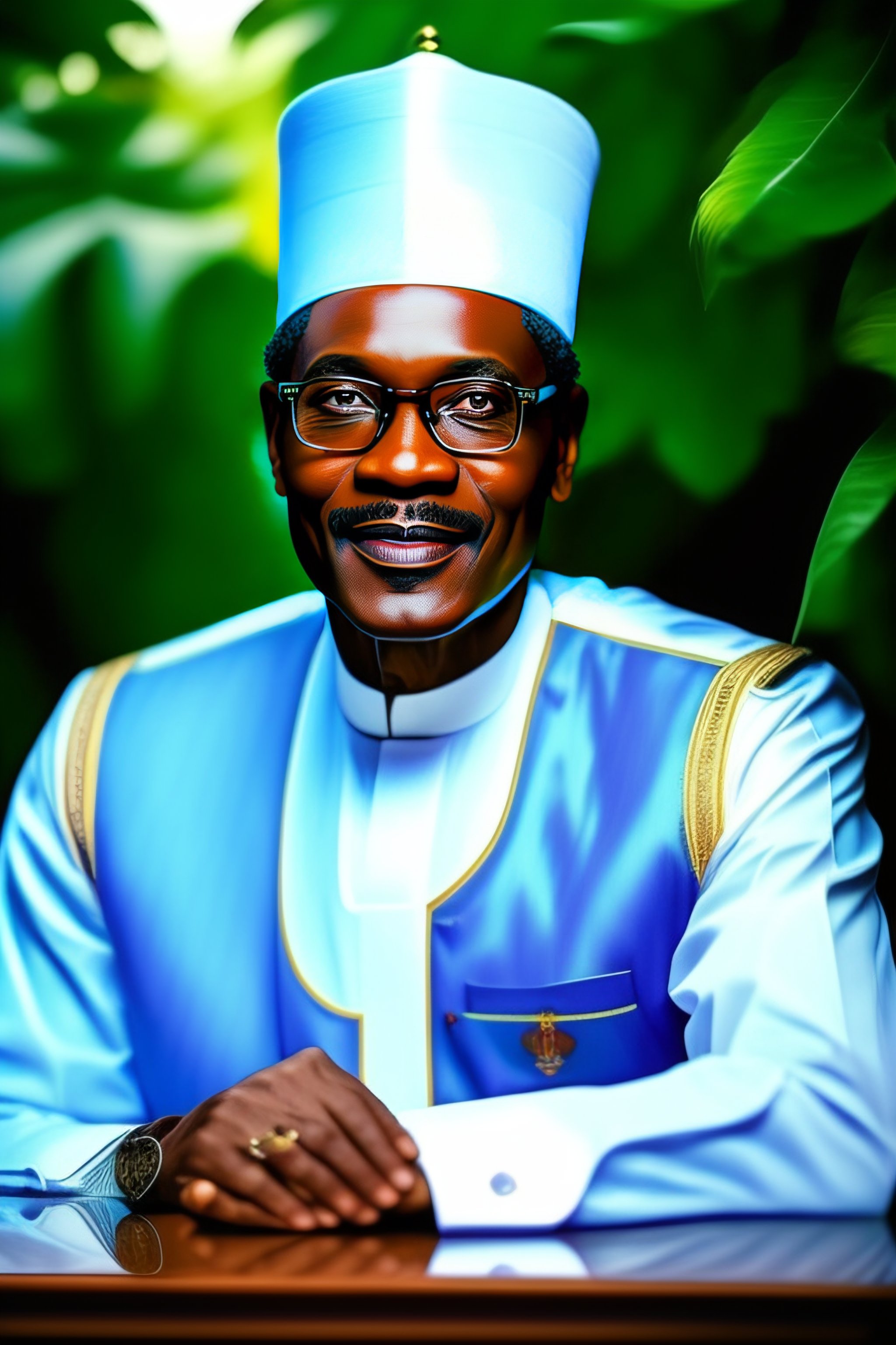 Lexica - Create president Muhammad Buhari in the farm