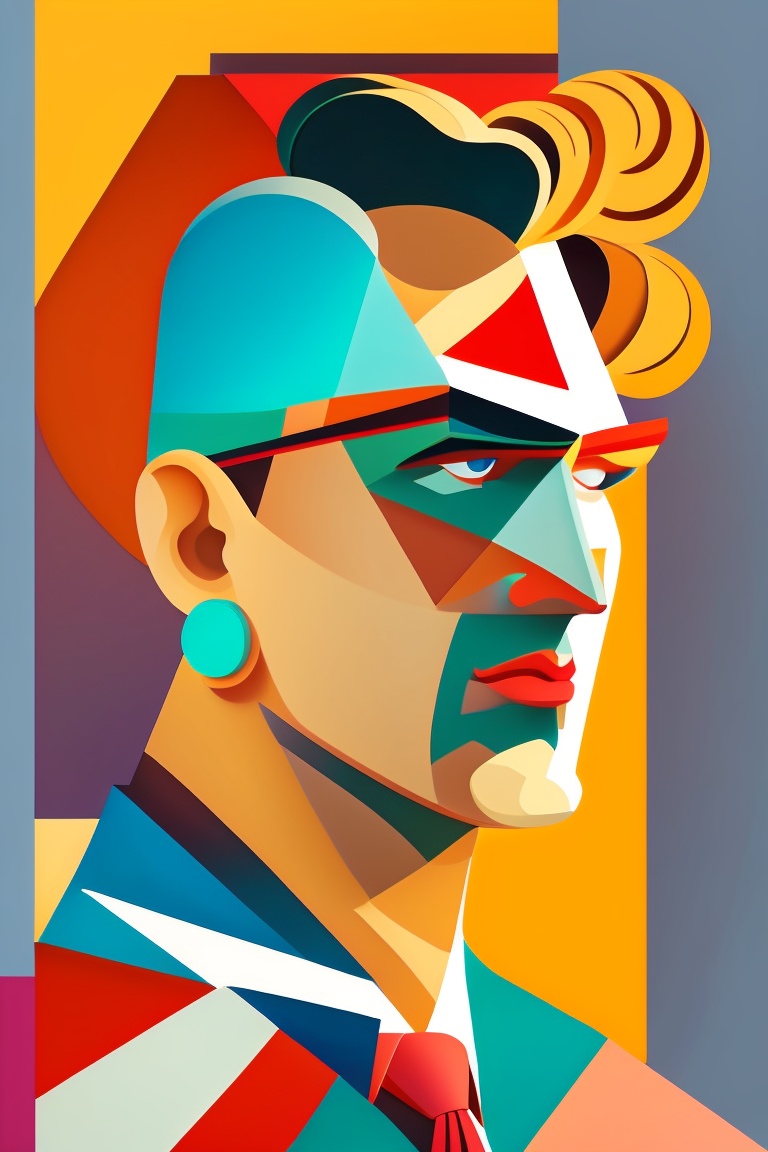 Lexica - Comic book style, graphic mid-century modern, abstract ...