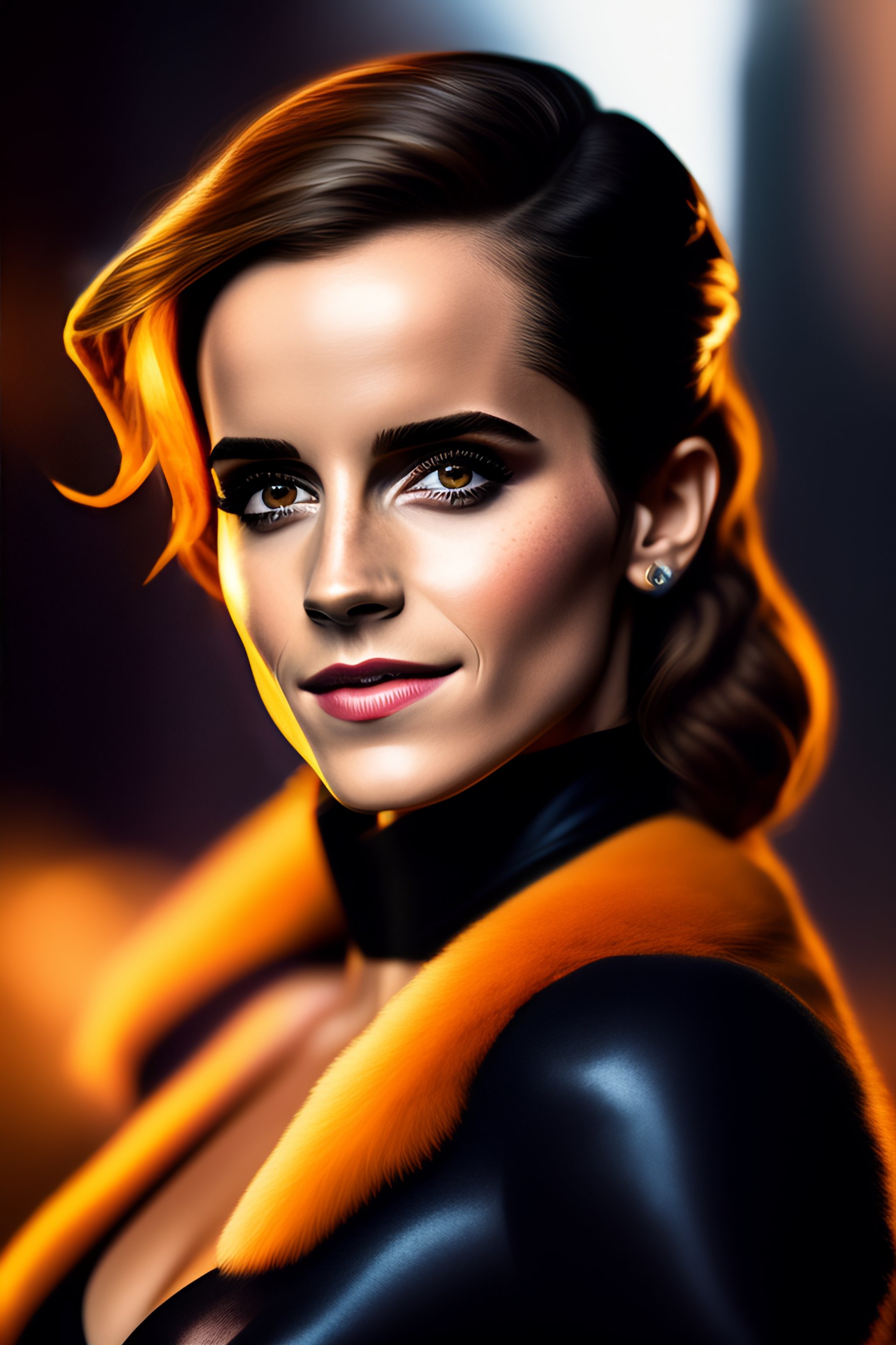 Lexica - Emma Watson full shot modeling as cat woman, EOS 5DS R, ISO100 ...