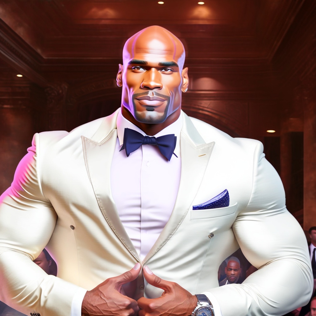 Lexica - A sharp full body photo of a very tall, extremely muscular ...