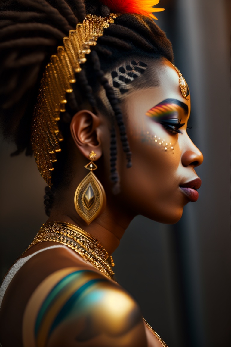 Lexica - Hyper realistic photograph, portrait of a tattooed ...