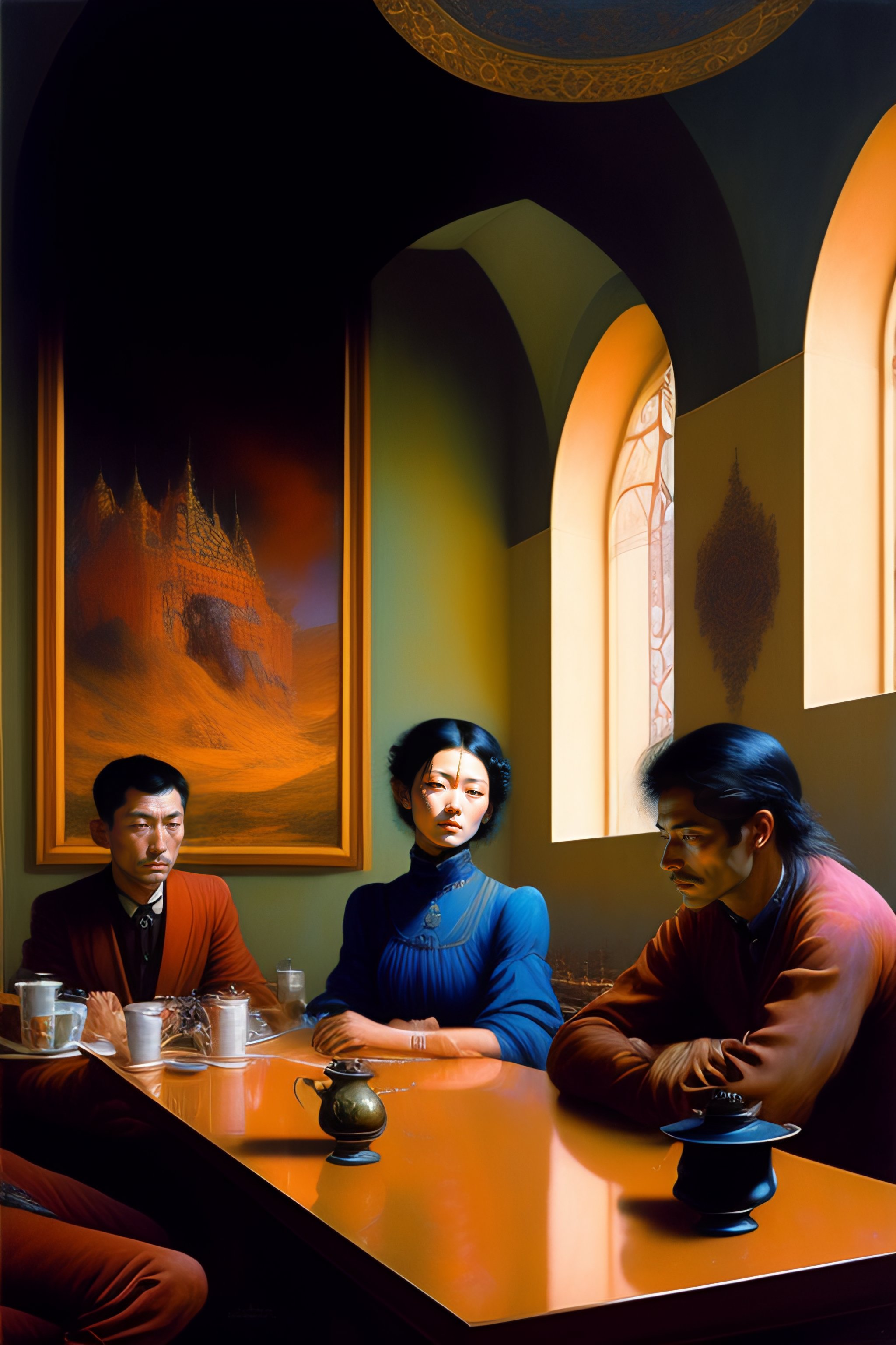 Lexica - Realistic detailed image of a renaissance scene in the style ...