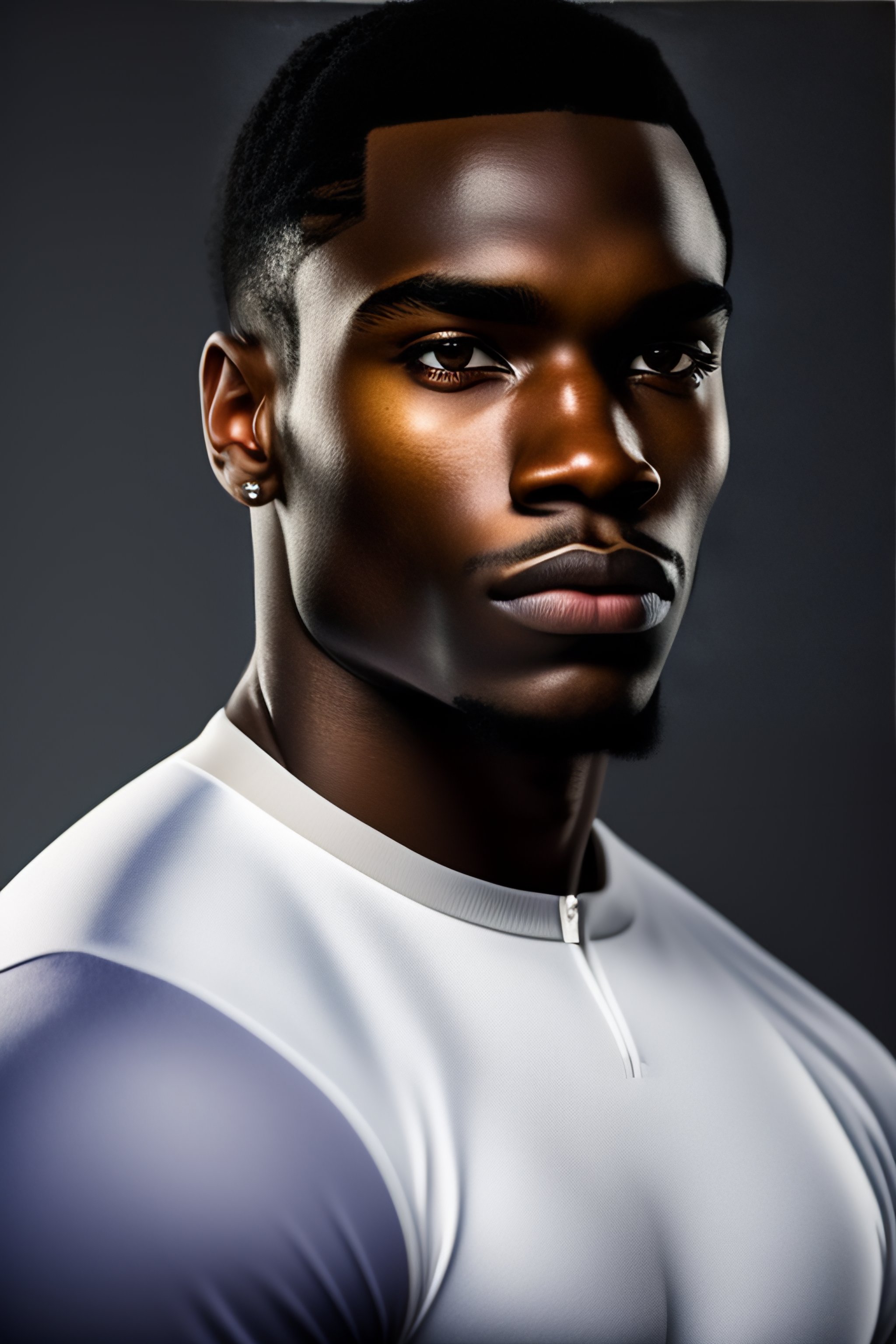Lexica Full Bodied Portrait Of A 20 Year Old Black Guy Not Ugly