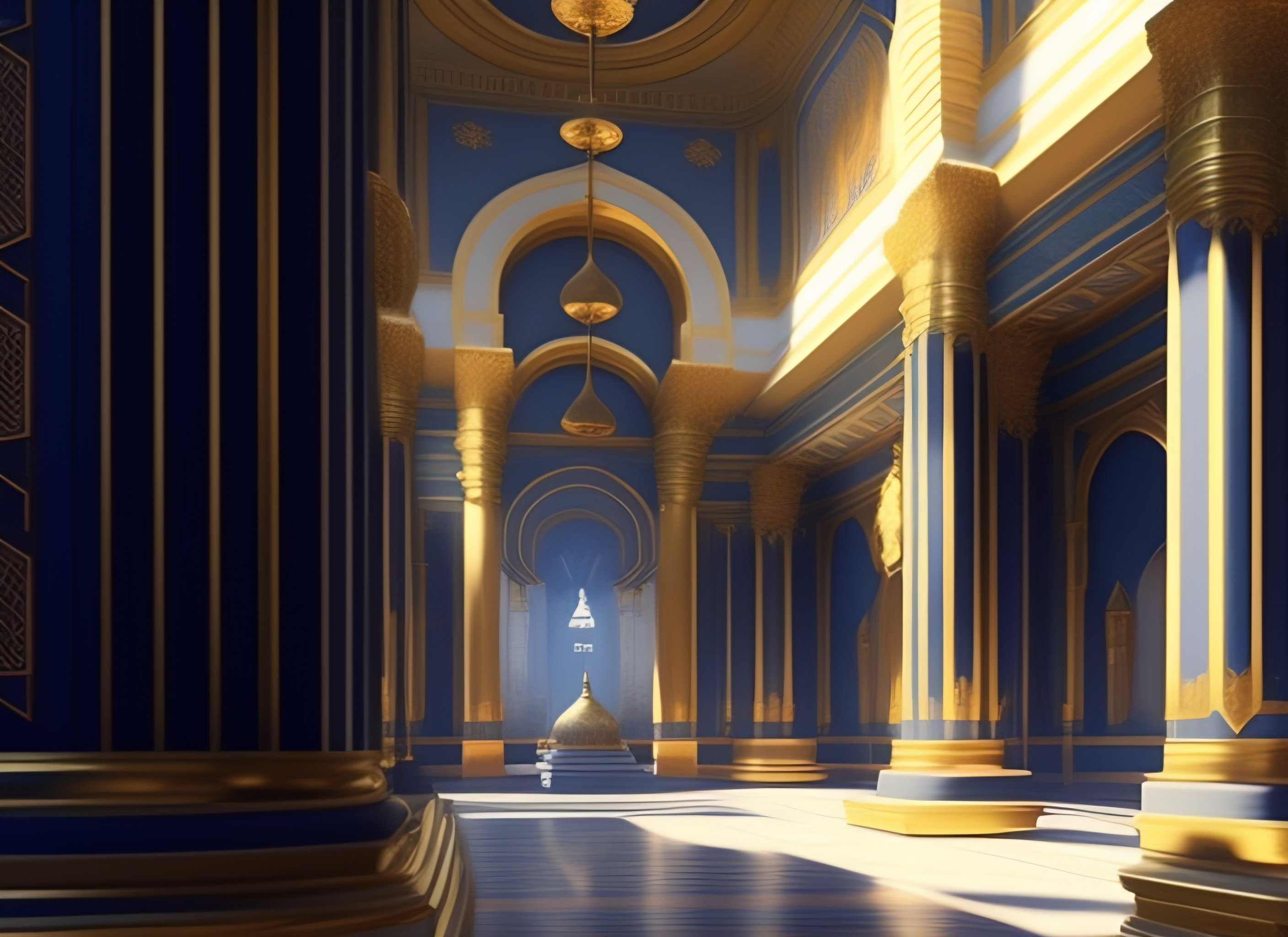 Lexica - Interior, temple, objects, columns, islam, architecture, navy ...