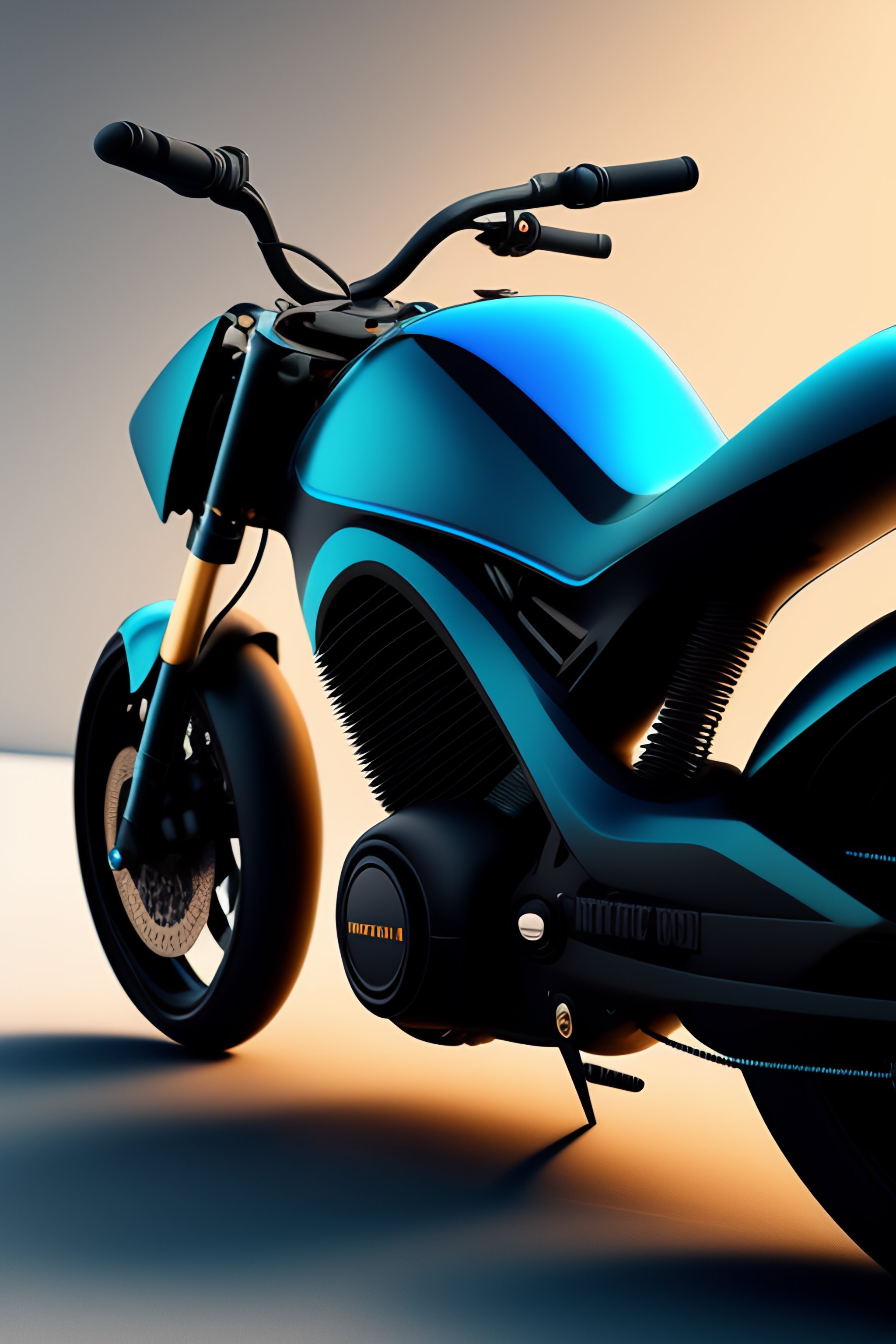 Lexica - Designed by Engineering. futuristic design motorbike, black ...