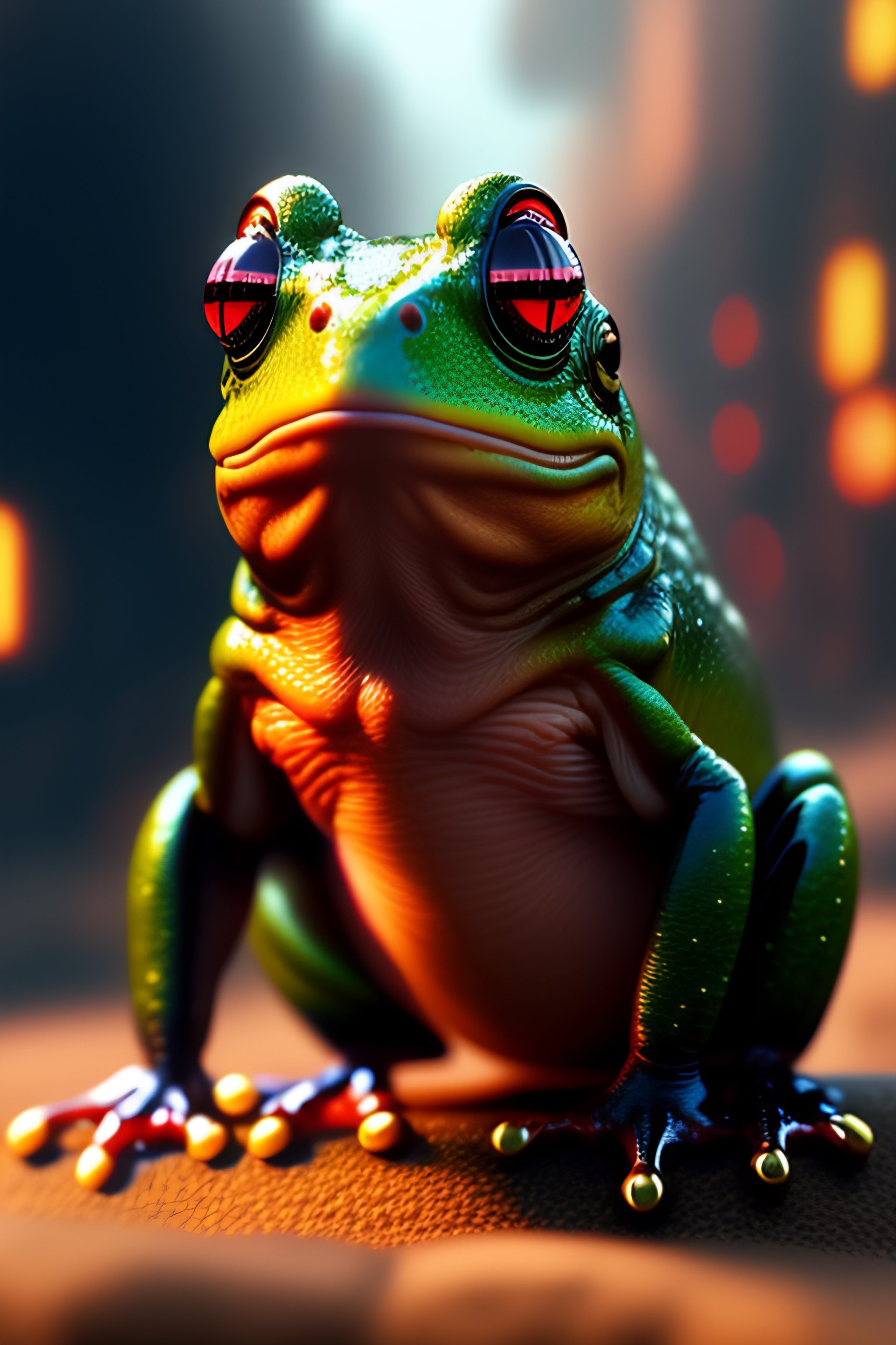 Lexica - Frog terminator, red eye, robotic, 8k, ultradetailed ...