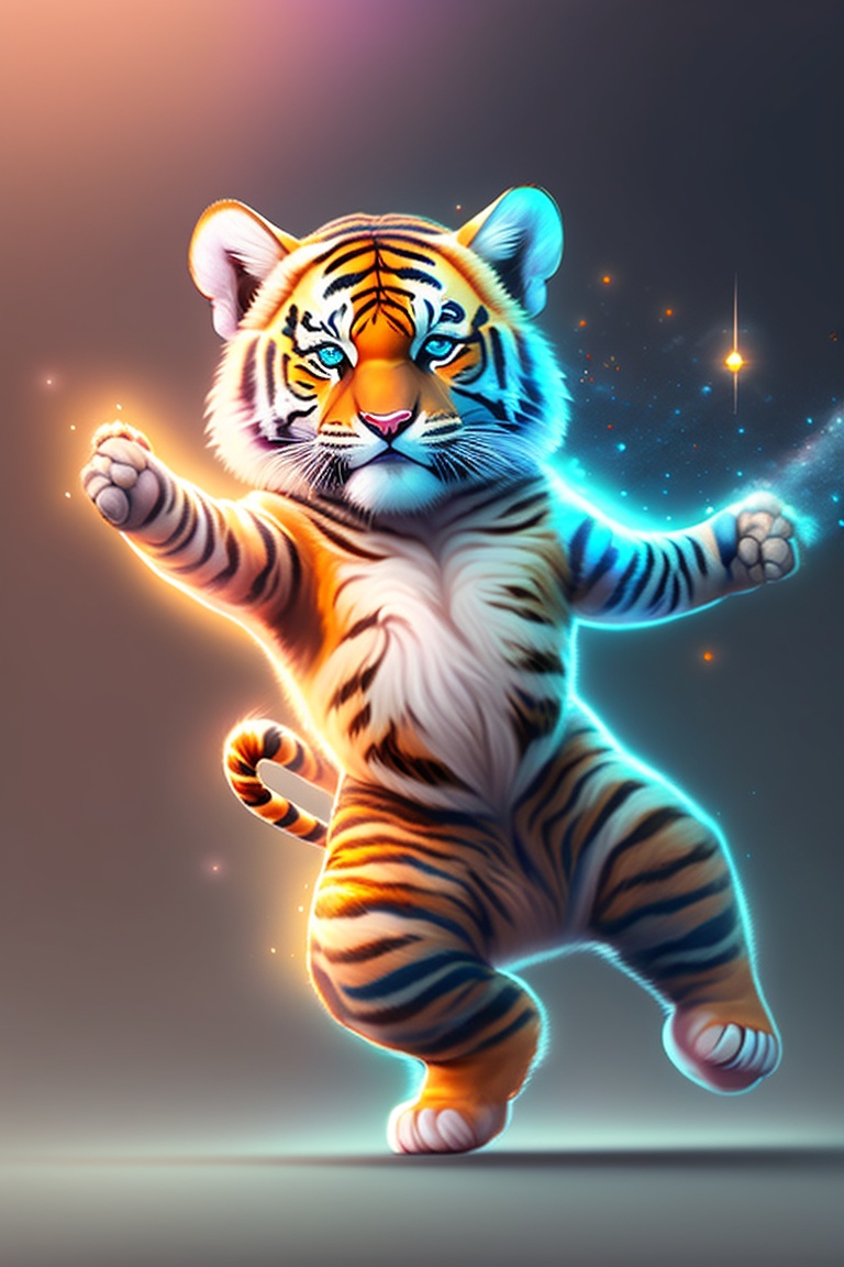 Lexica - Highly detailed dancing tiger baby just dance, art station ...