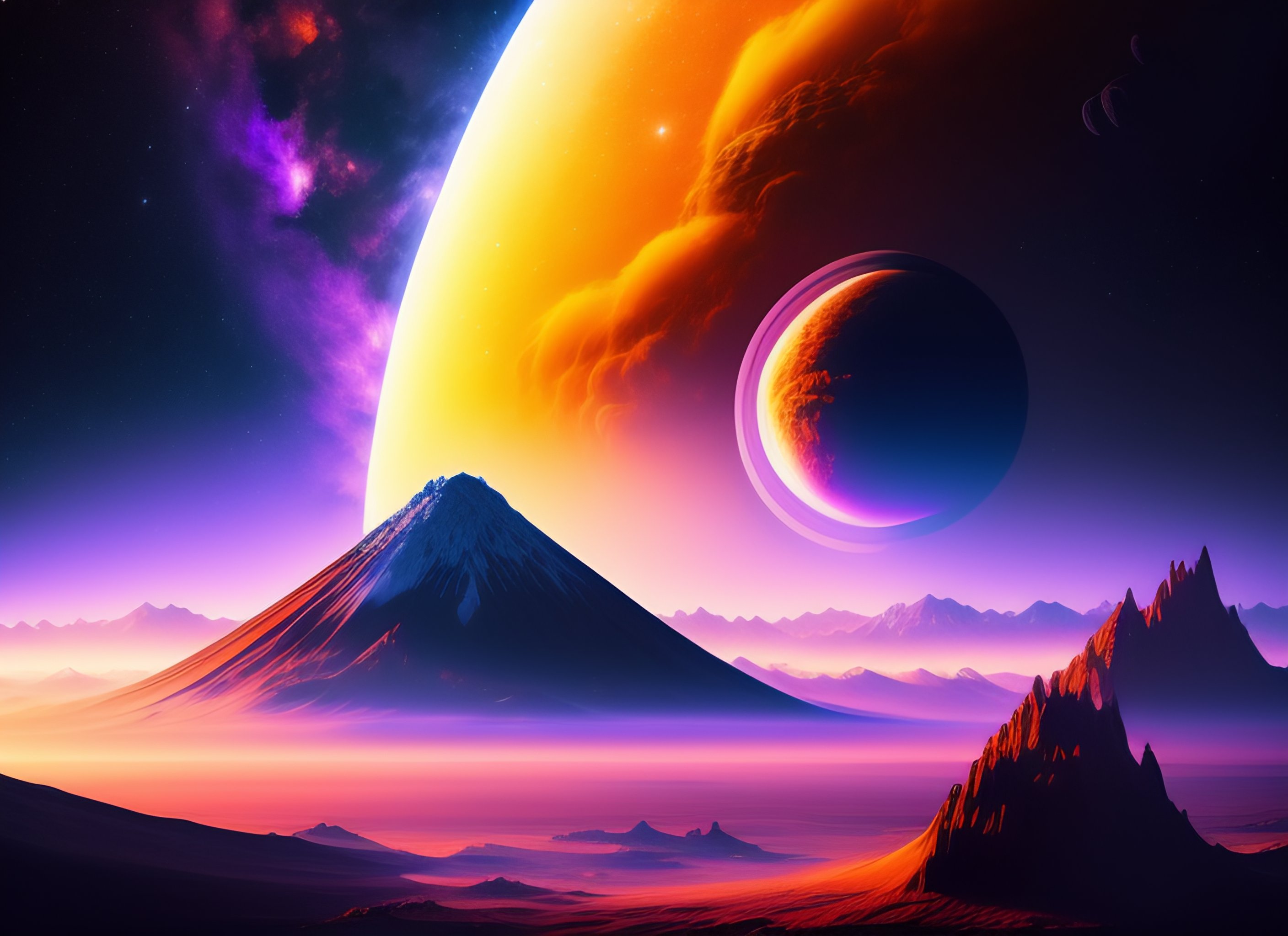 Lexica - Space station on a mystical world in a distant galaxy ...