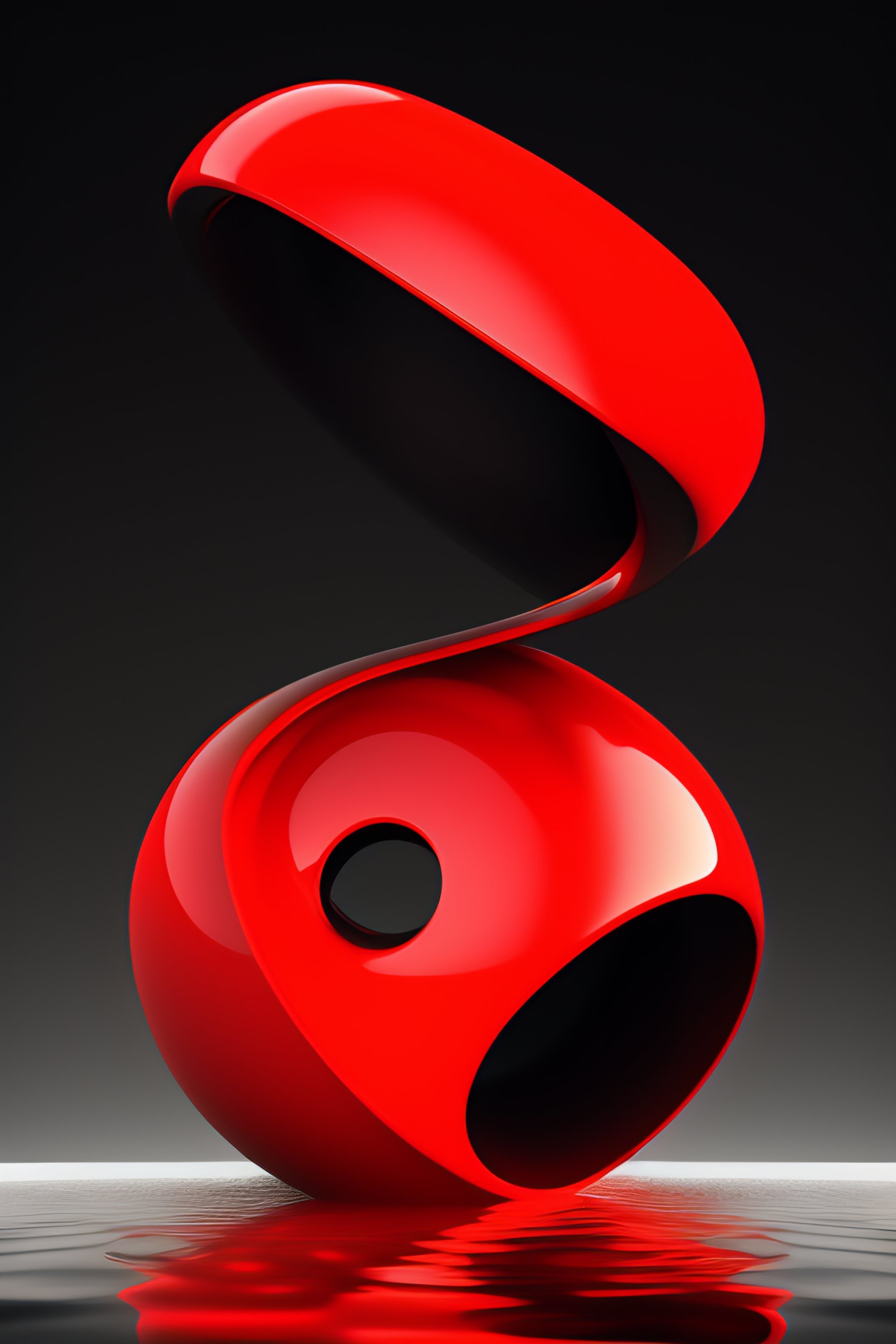 Lexica - Floating red and black formless monster