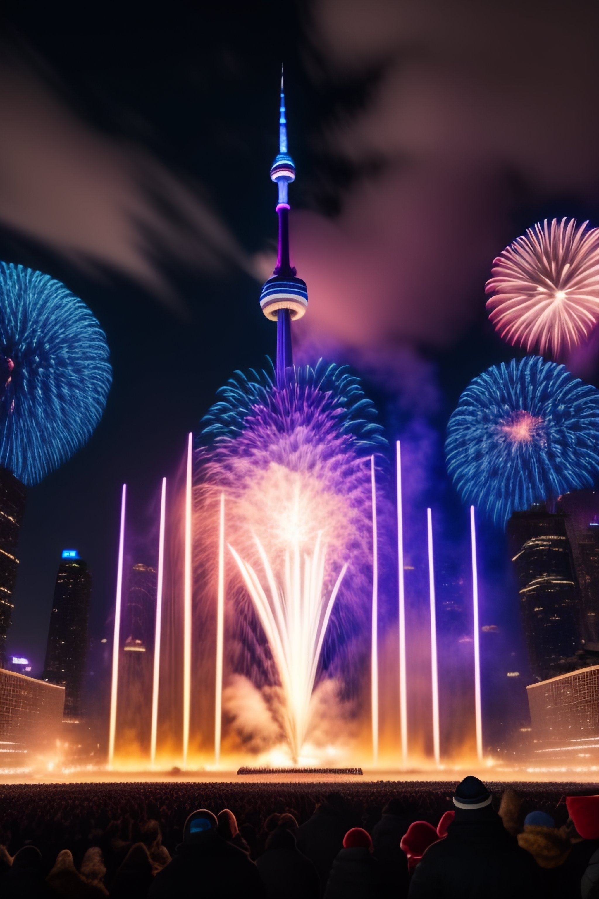 Lexica - New year's eve celebration with countdown clock in Toronto ...