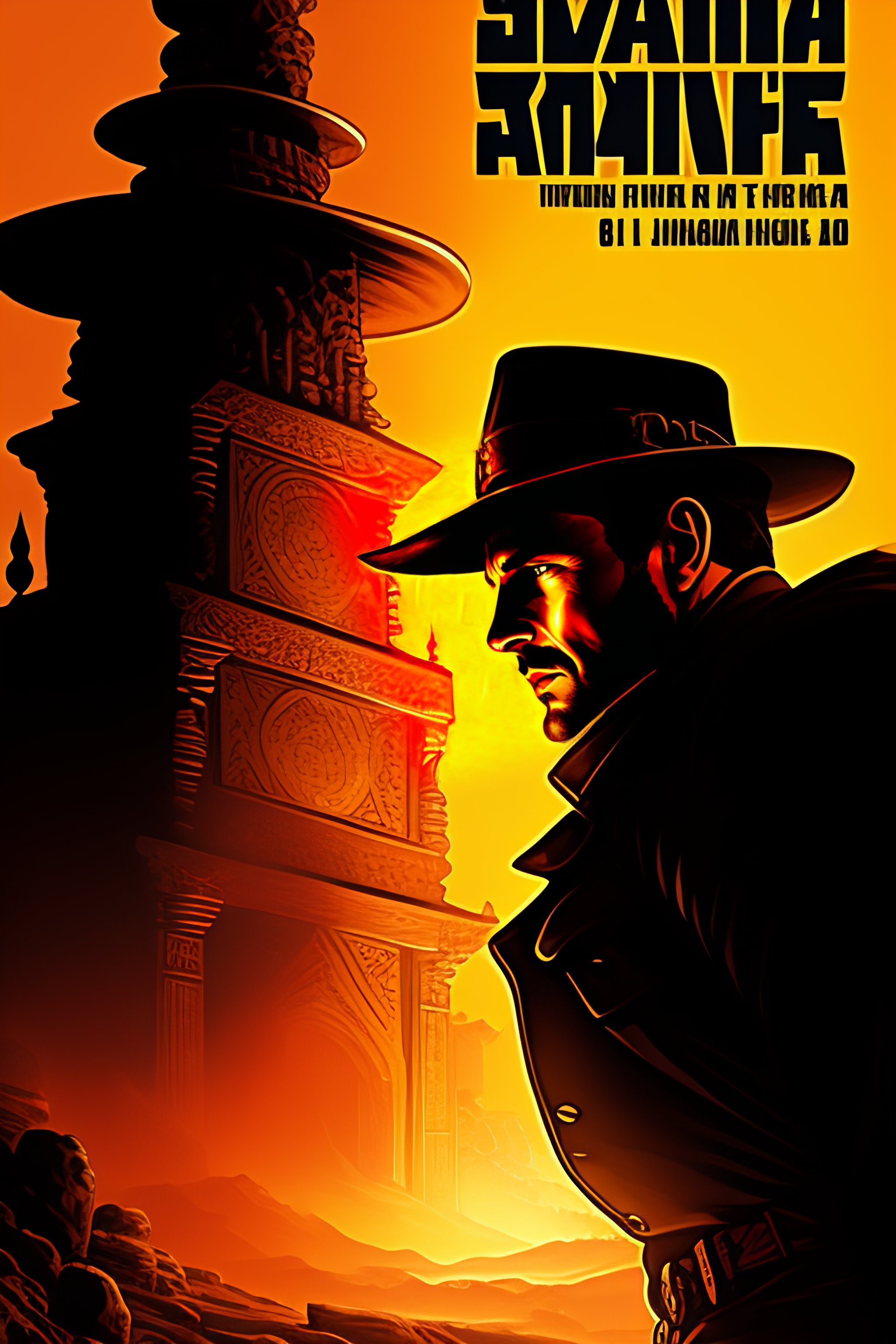 Lexica - Cover of Indiana Jones comic, detailed, wide shot, concept art ...