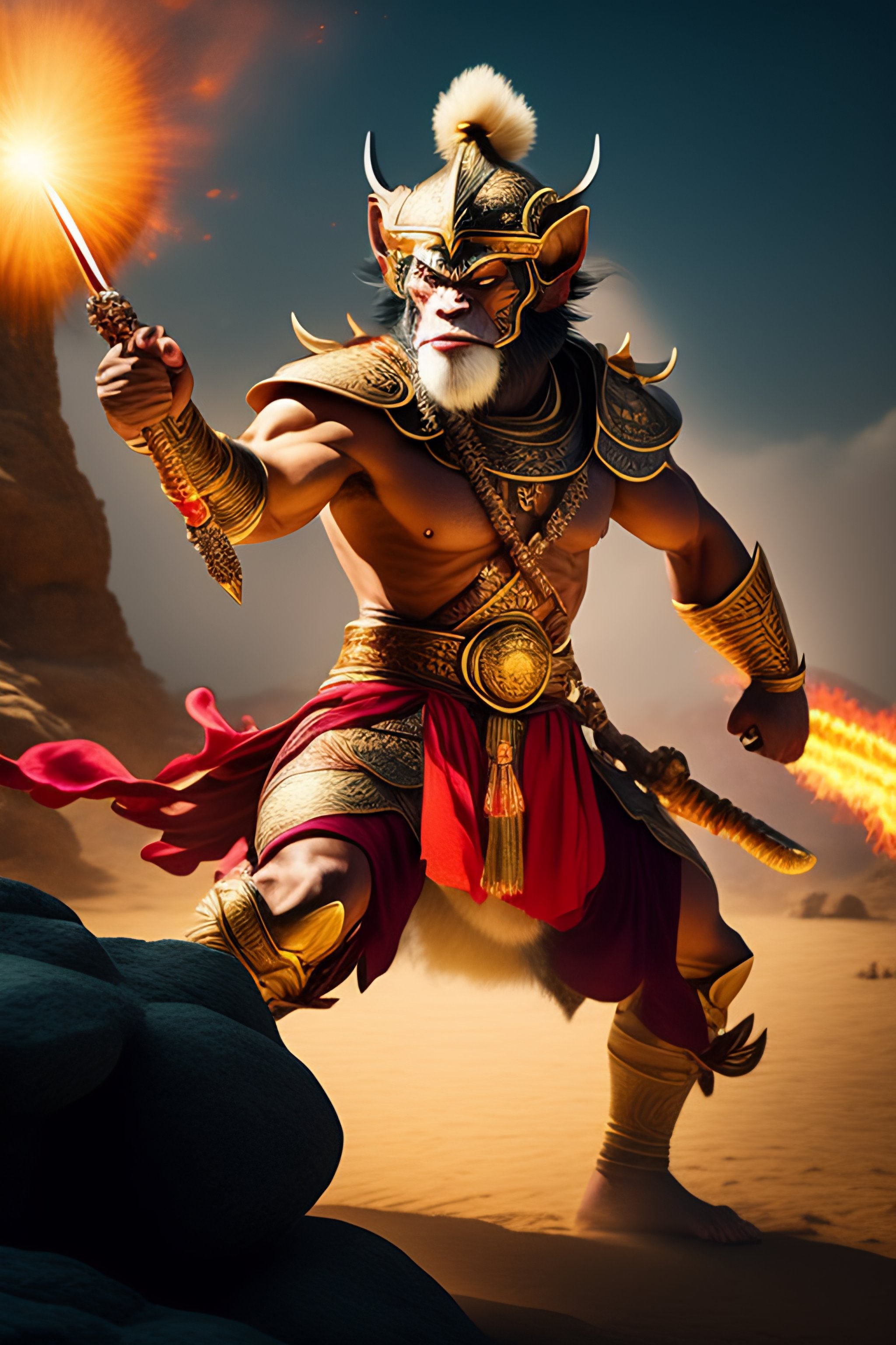 Lexica - Journey to the West, Sun Wukong, battle scenes