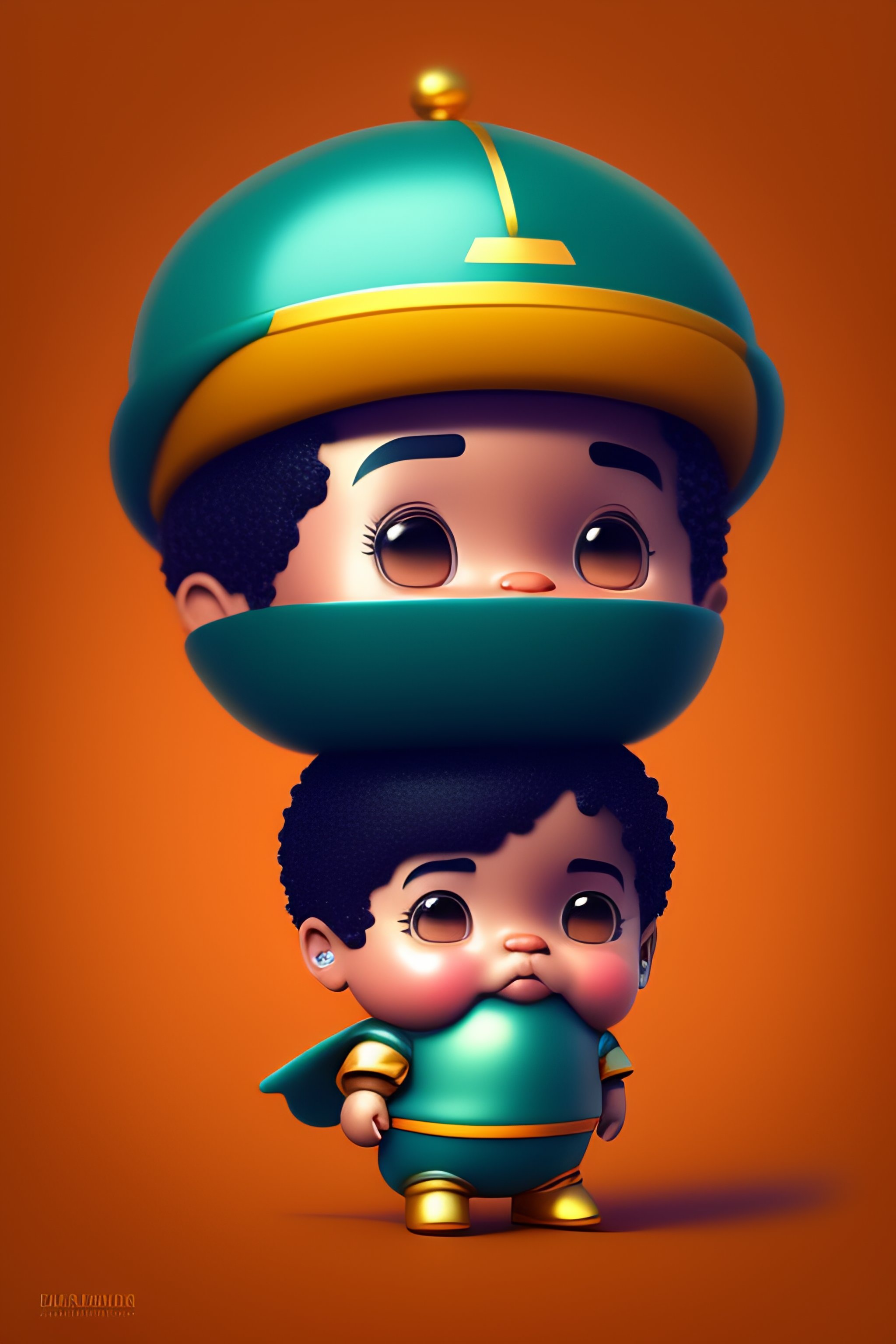 Lexica - Cute and adorable cartoon Bruno Mars baby, fantasy, dreamlike ...