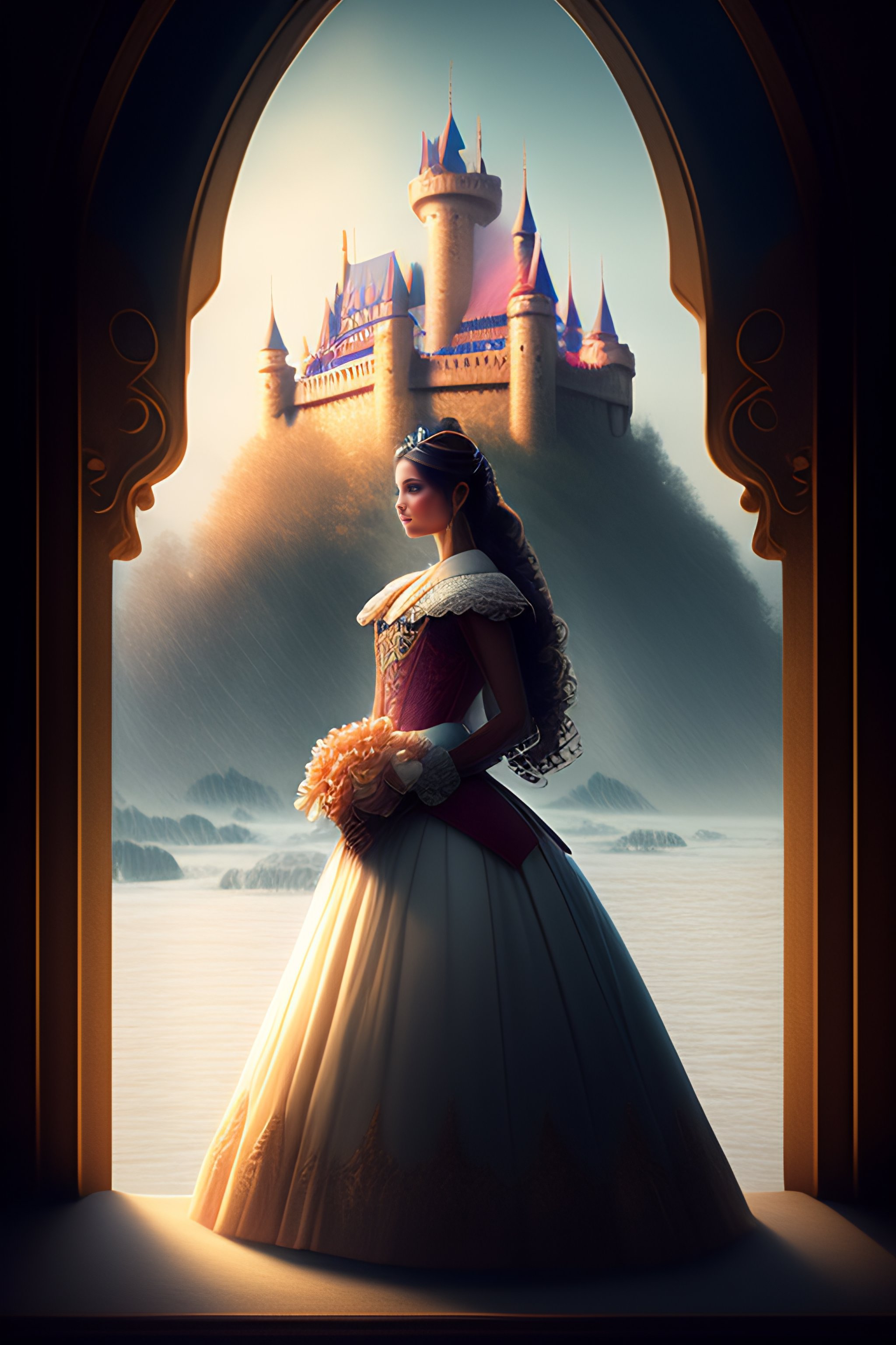 Lexica - Castle with princess clara