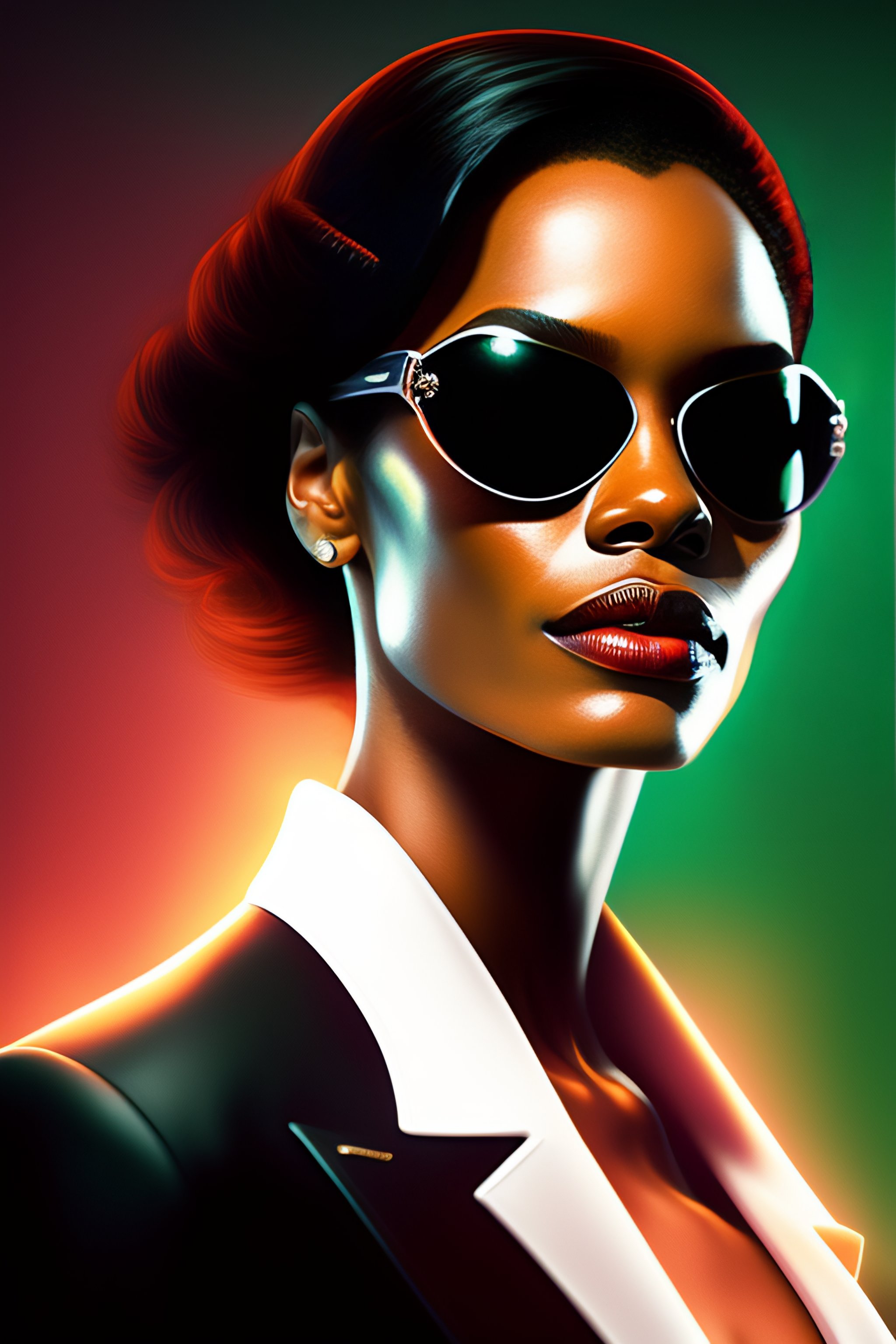 Lexica - Portrait of neo from the matrix