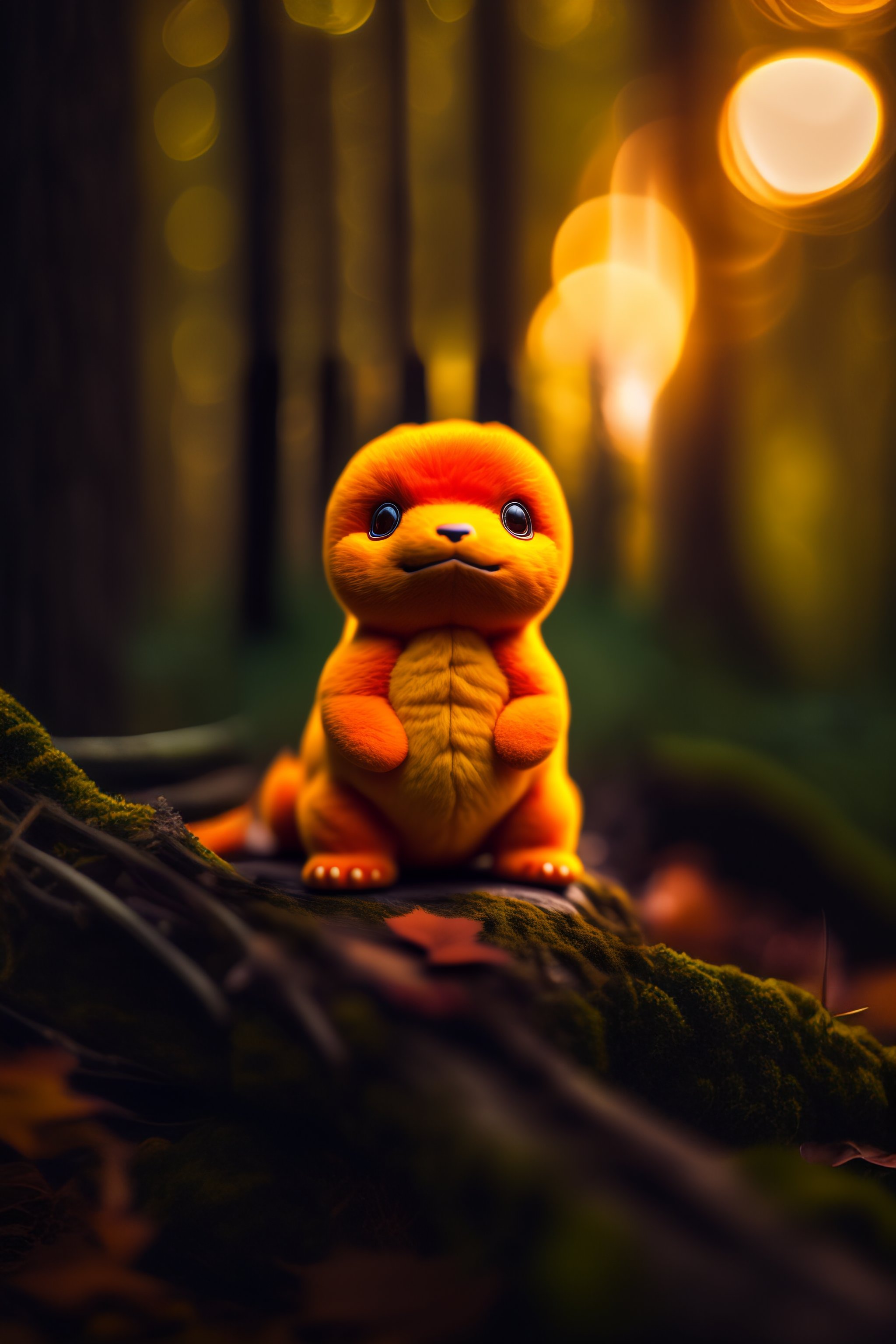 Lexica - Hyper realistic Charmander baby left in the woods,weird ...
