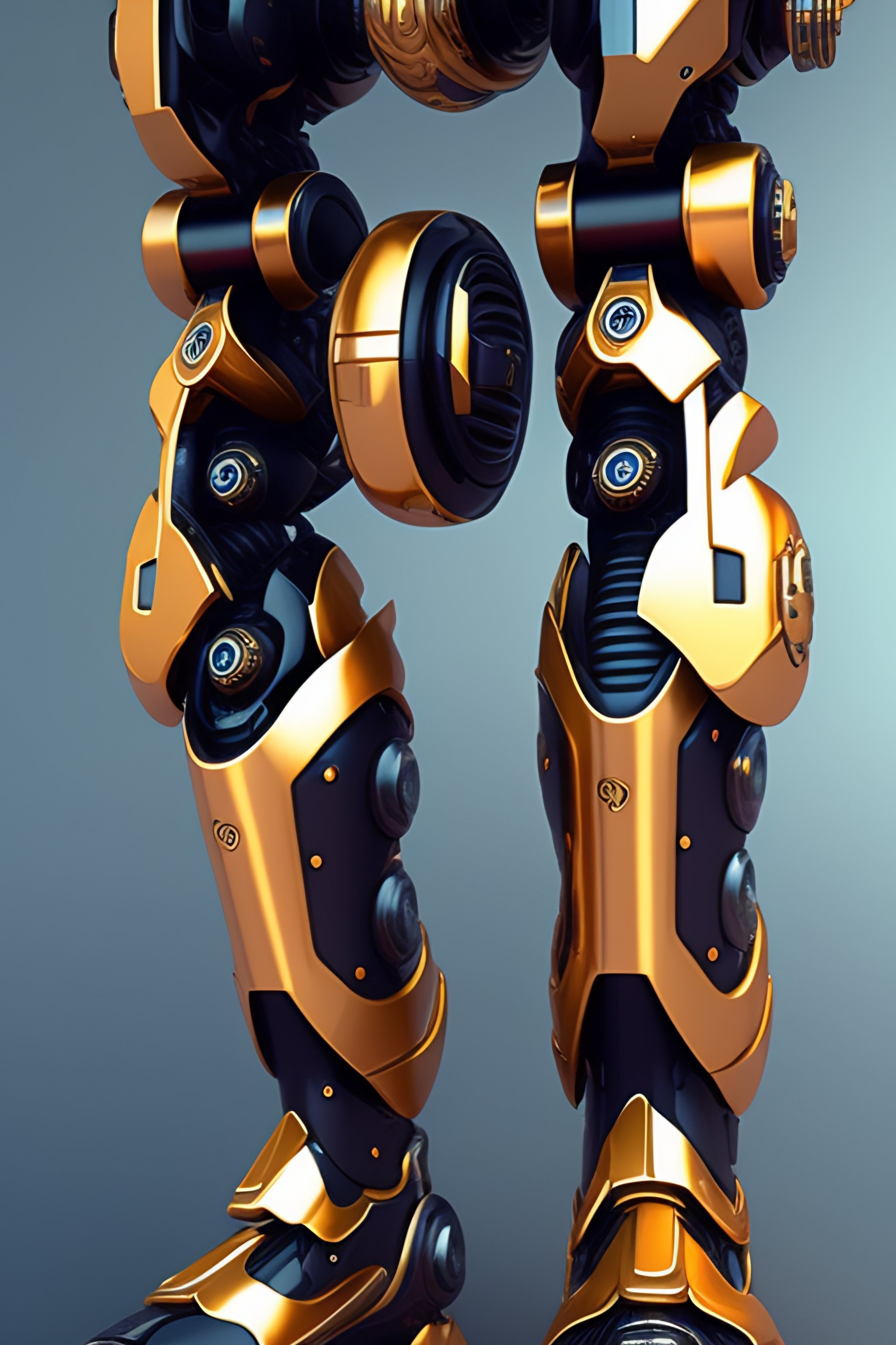 Lexica - Mecha human cyborg style robotic arms legs