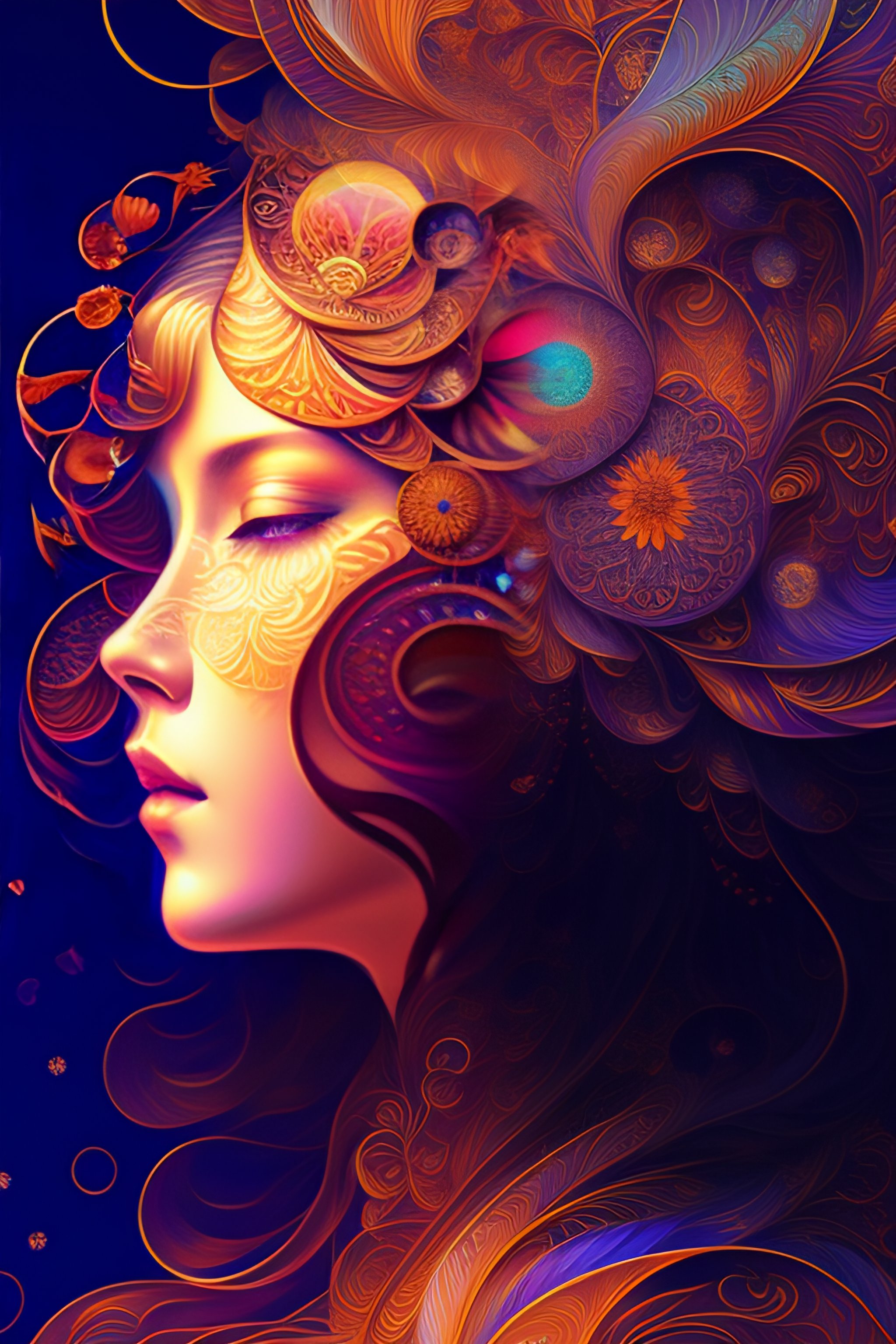 Lexica - Human flower by Android Jones, Earnst Haeckel, James Jean ...