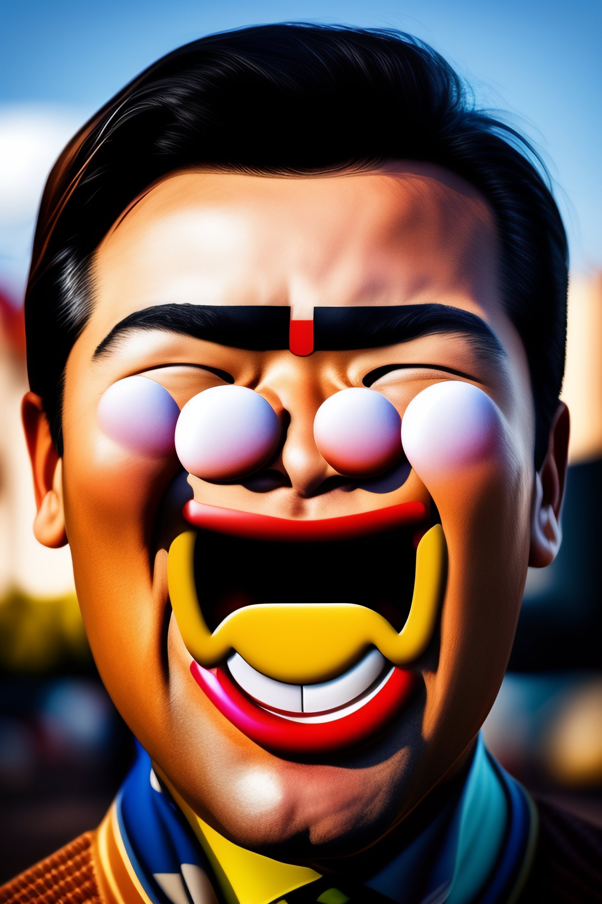 Lexica - Emoji zany face graffiti