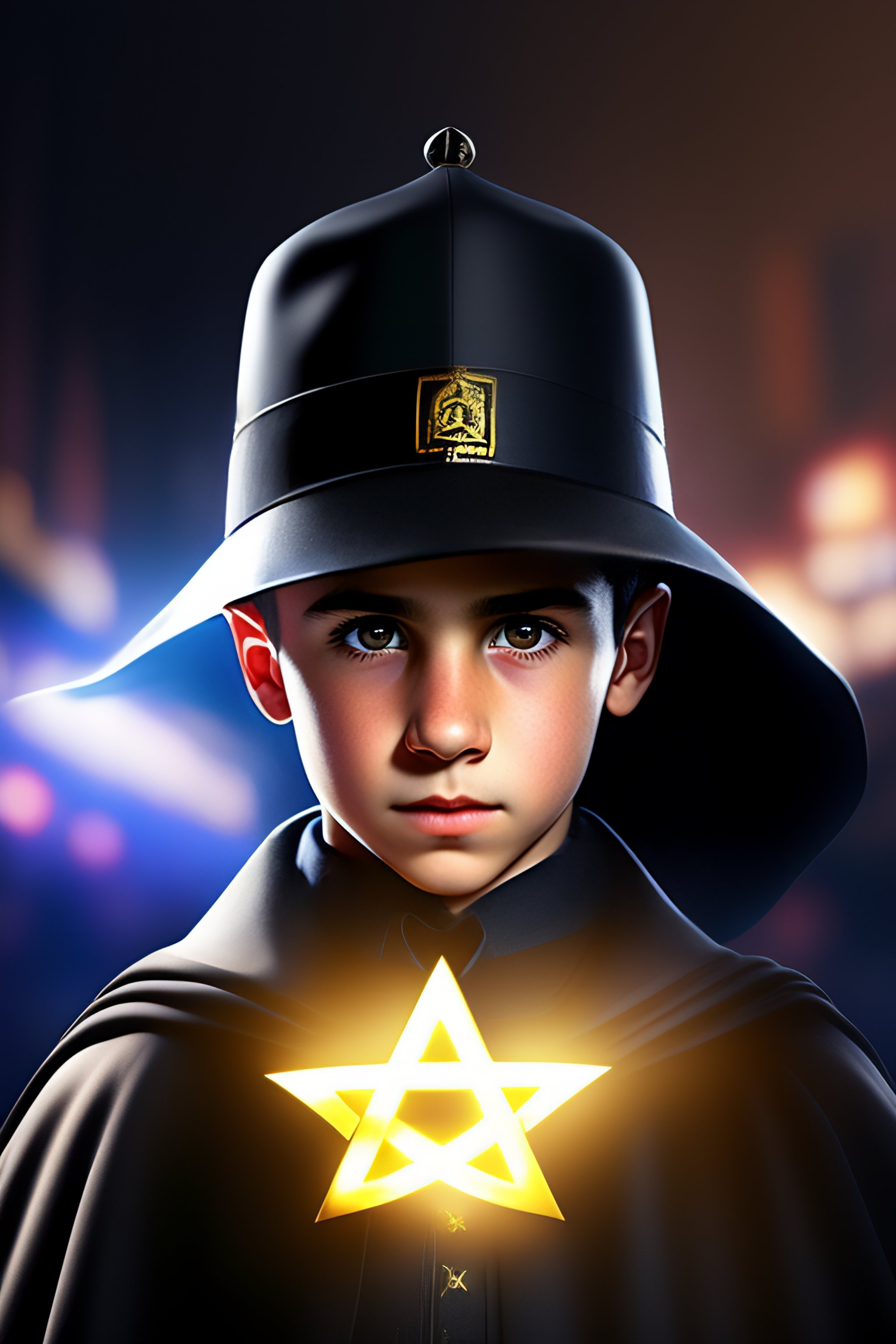Lexica - An Israeli Jewish boy, ultra-Orthodox, superhero, wearing a ...