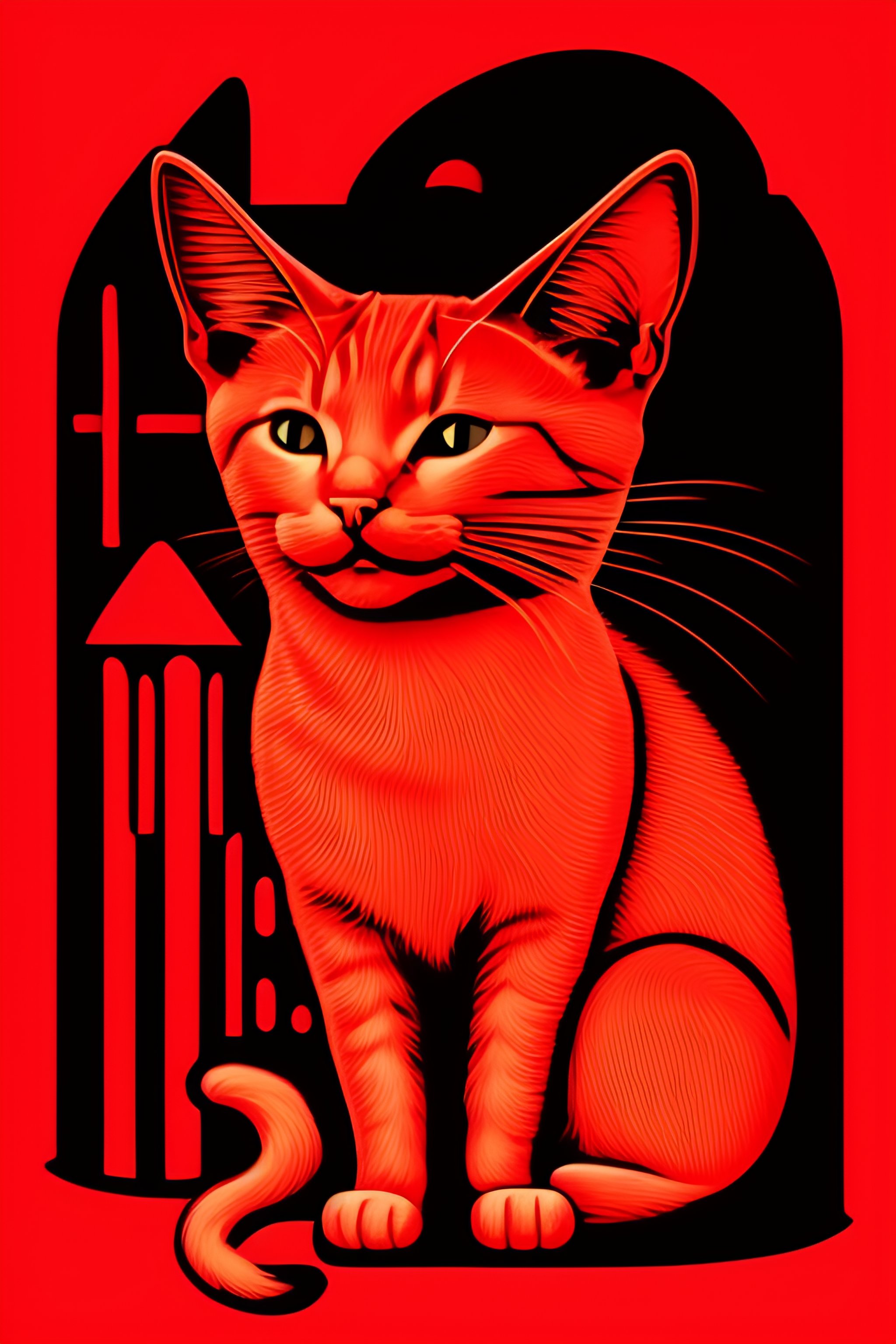 Lexica Drawing Of Humanoid Anthro Cat Smiling In The Style Of Attic Red Figure Pottery