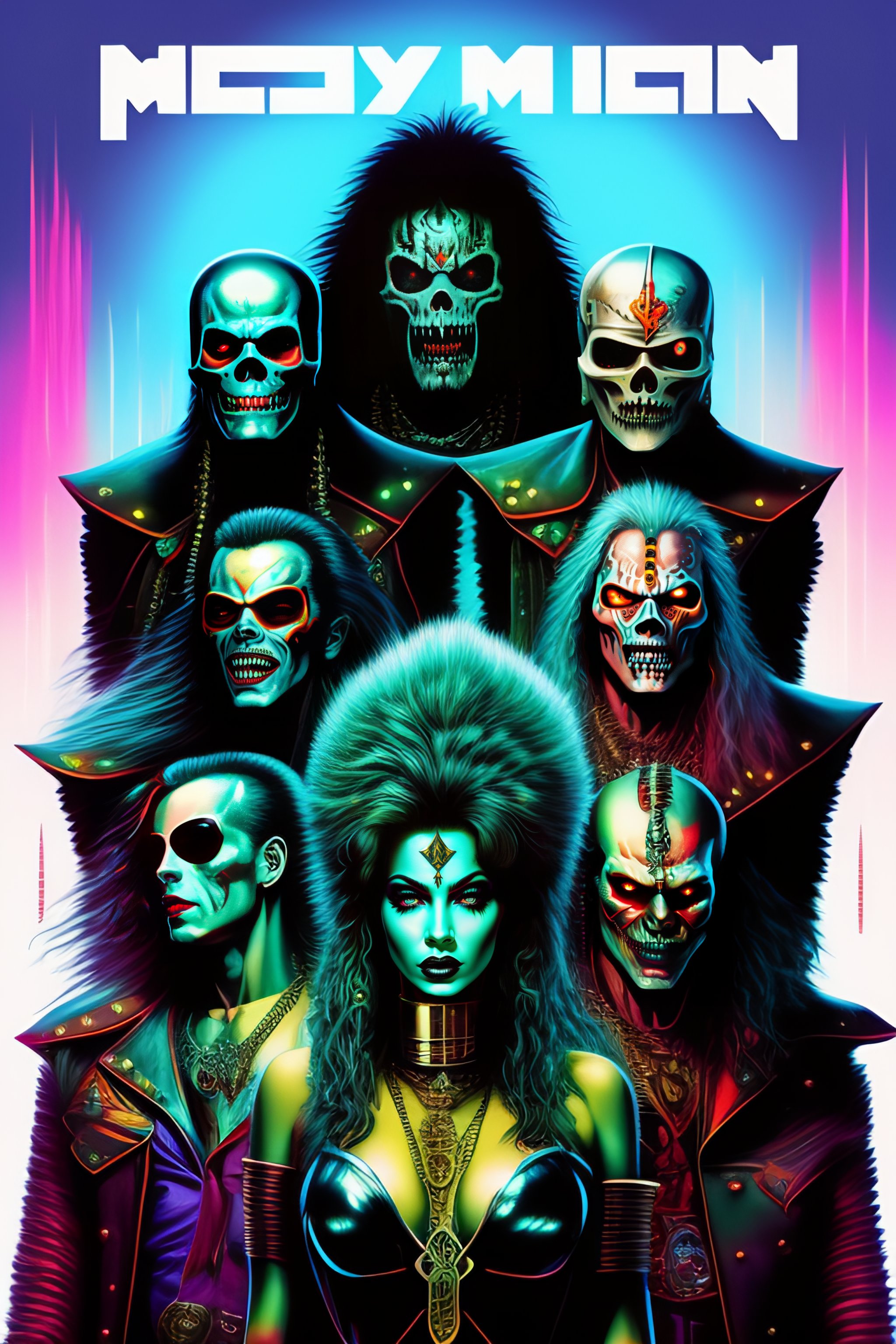 Lexica - Heavy metal art, Scary psycho killer monster, 80s scary horror ...