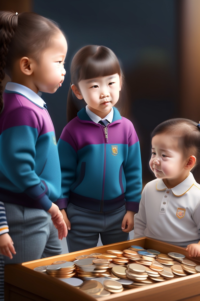 Lexica - A visual of donating some of the coins to the local school ...