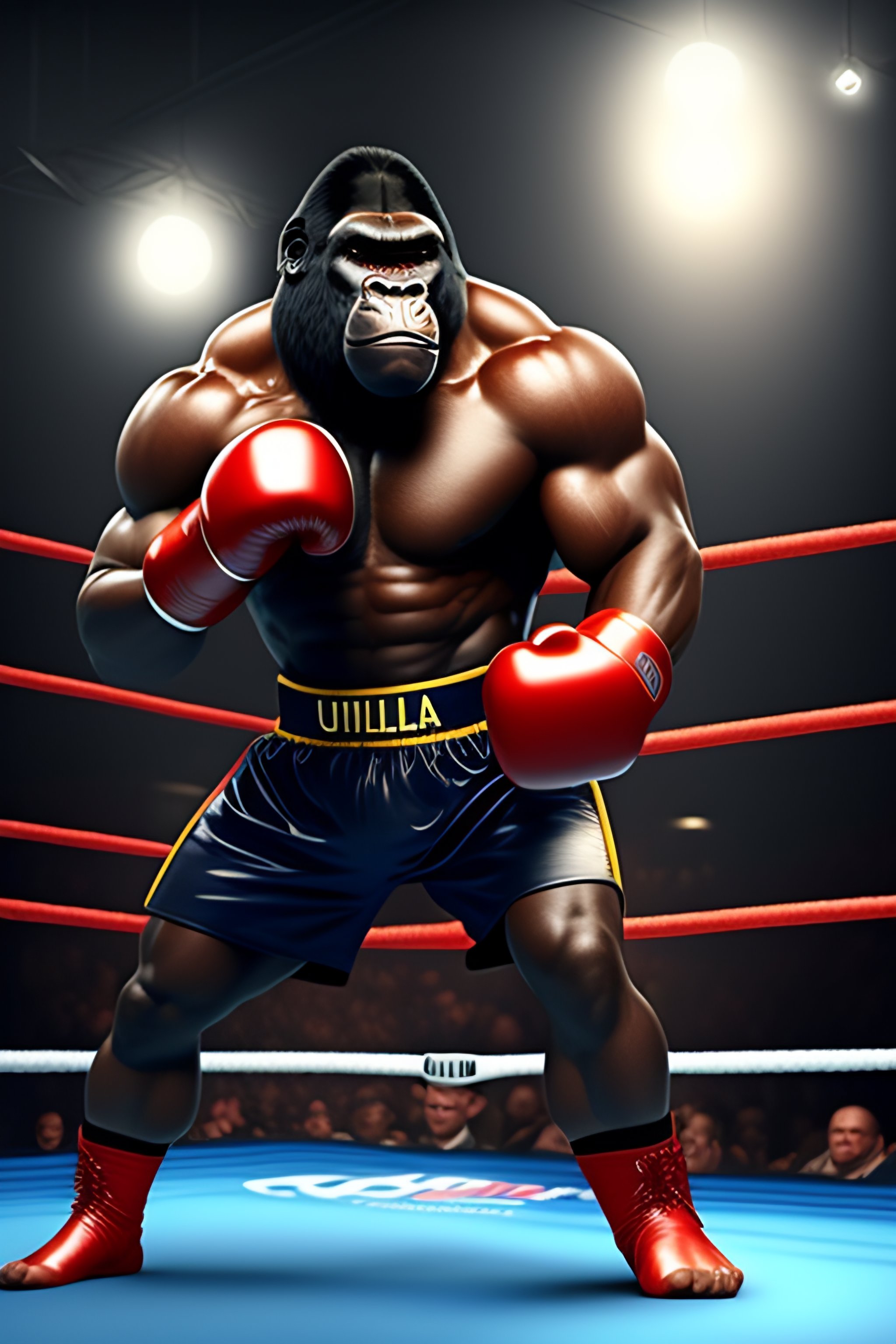 Lexica - Ultra muscular gorilla boxing fighter