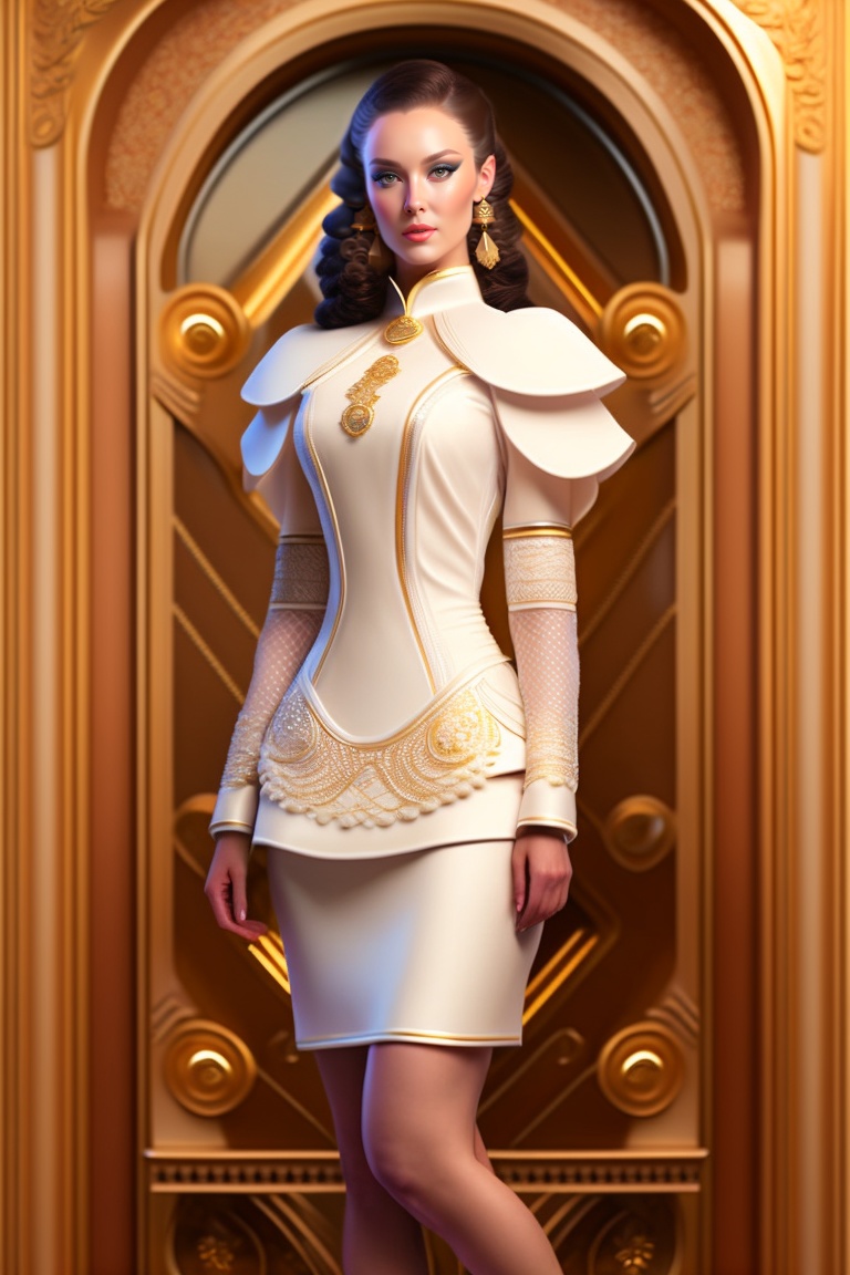 Lexica - Full body padme amidala lace mini-dress , legs