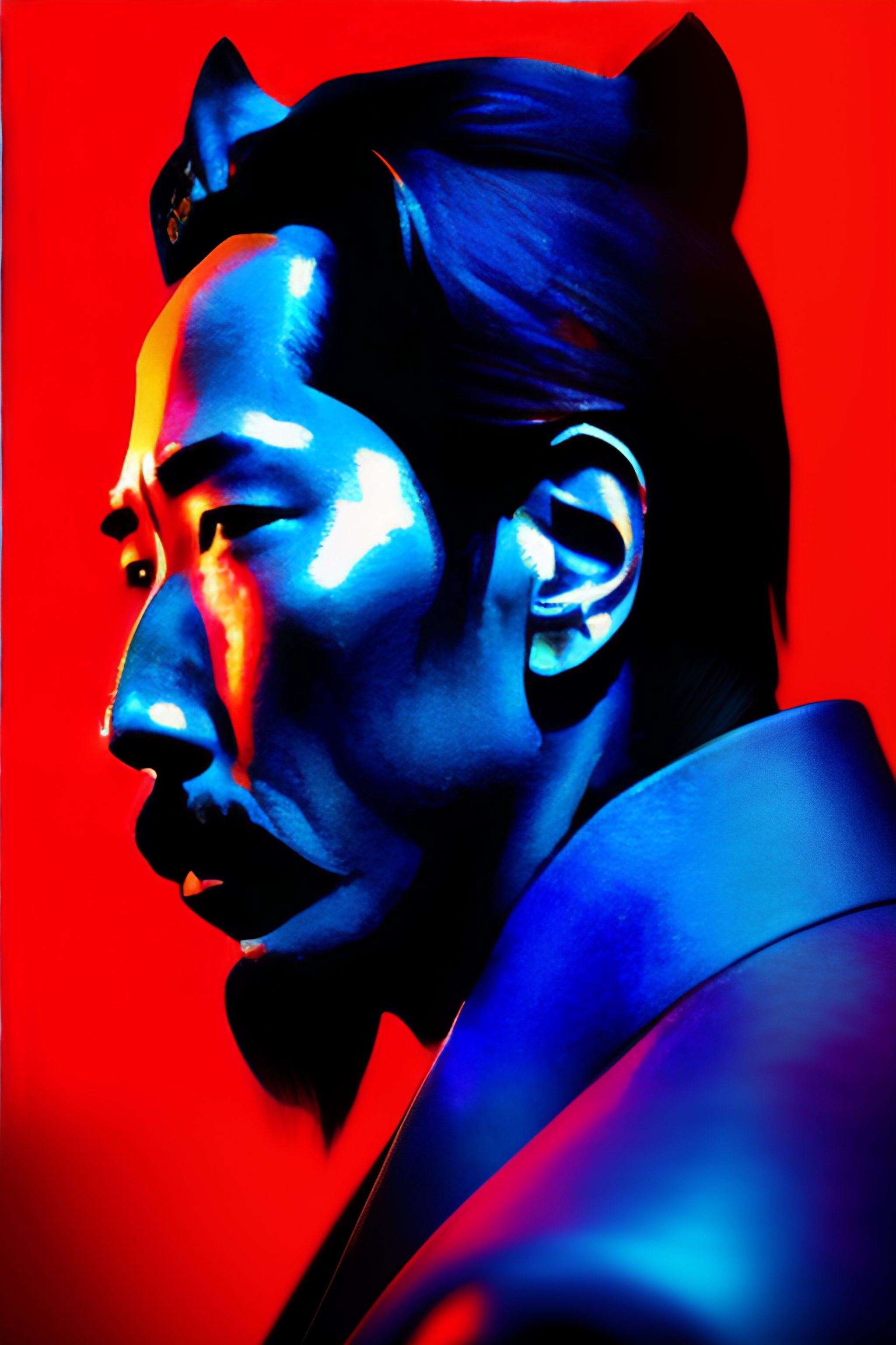 Lexica - Keanu Reeves portrait photo of a asia old warrior chief ...