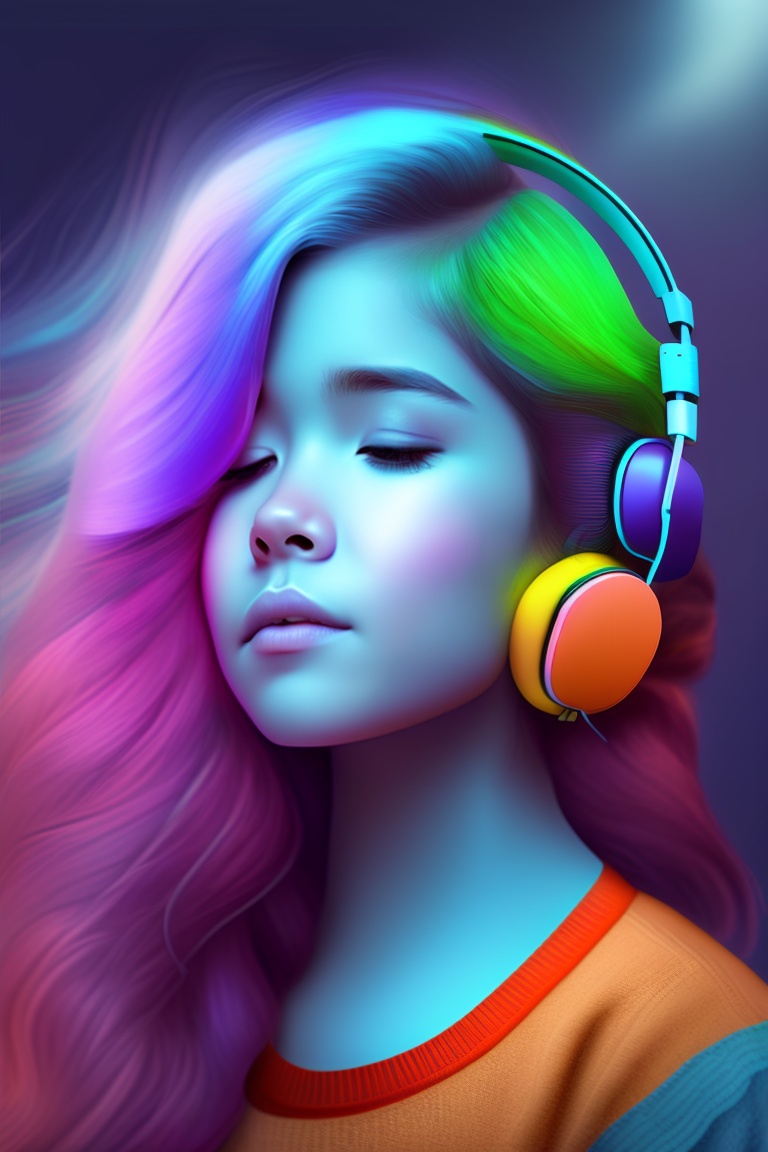 Lexica - A tired girl is relieved of his tiredness by listening to a ...