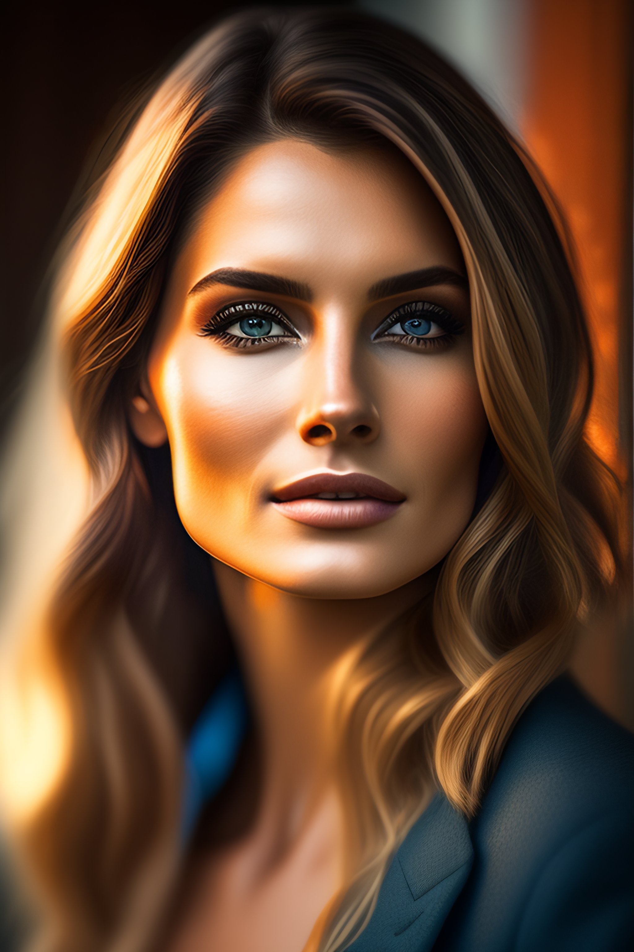 Lexica - In this stunning portrait, the russian beautiful woman is ...