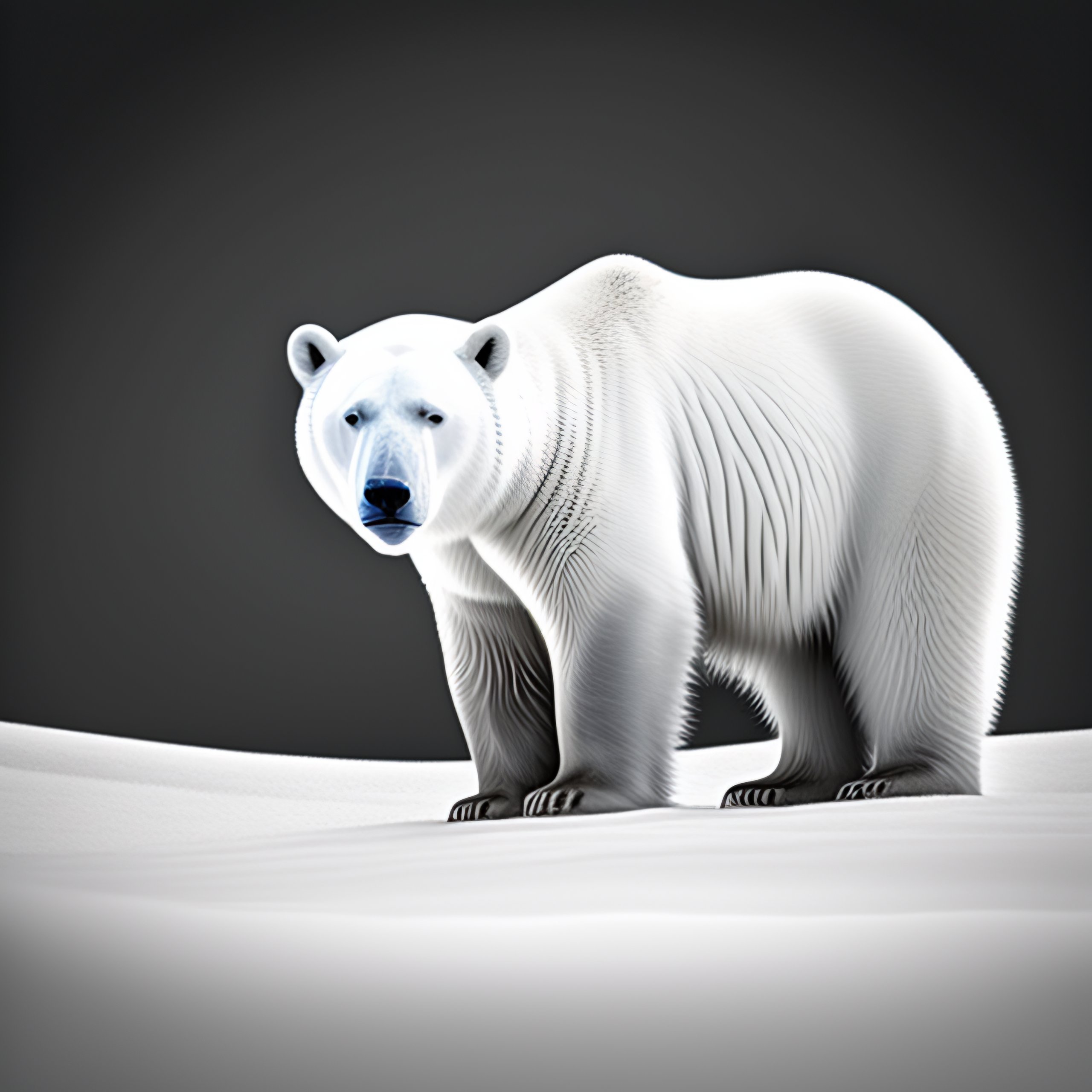 Lexica - Portrait of a polar bear for newborn visual development, high ...