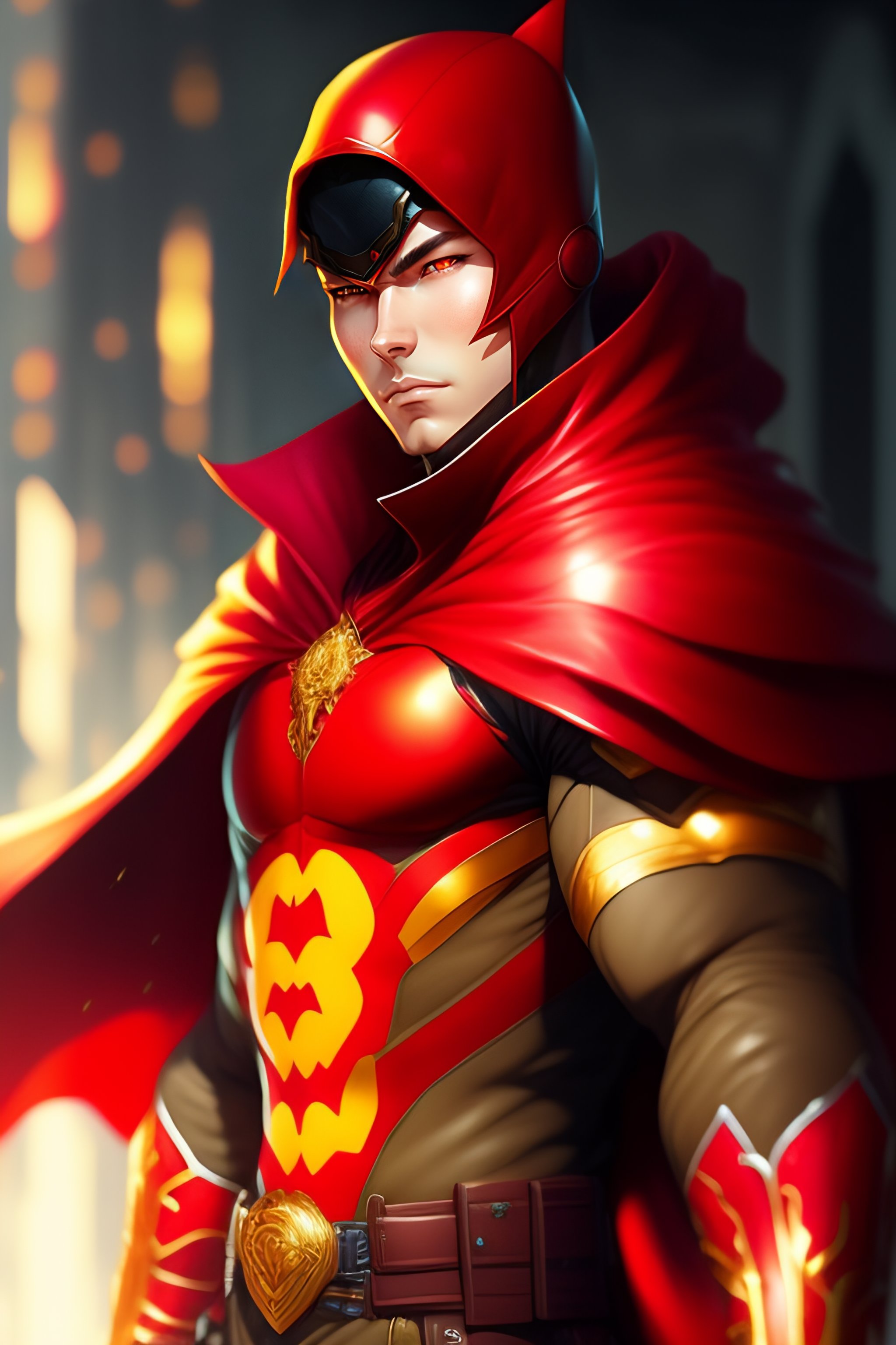 Lexica - Anime portrait of Red Hood wearing a Robin costume by Stanley ...