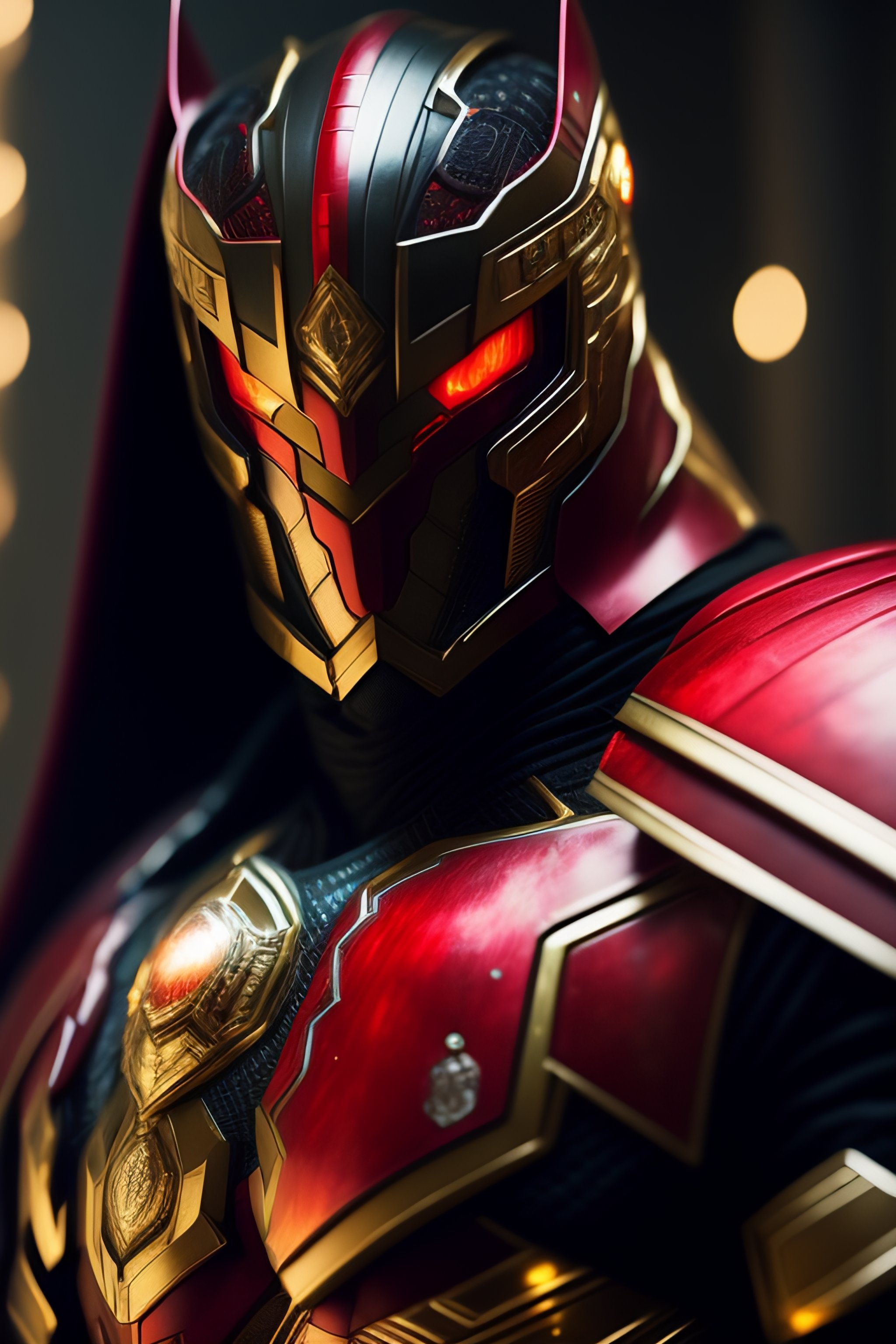 Lexica - The conqueror super villain, cyborg, robotic armor crimson ...