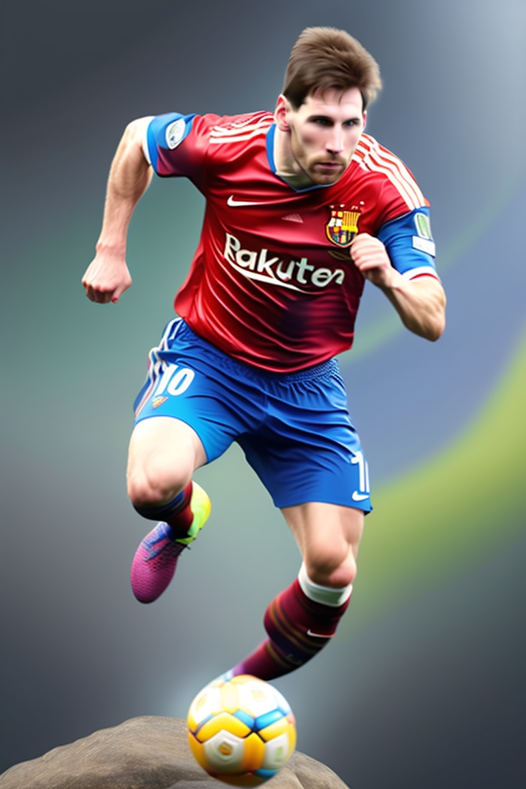 Lexica - Portrait of Messi as super marion jumping on toad ...